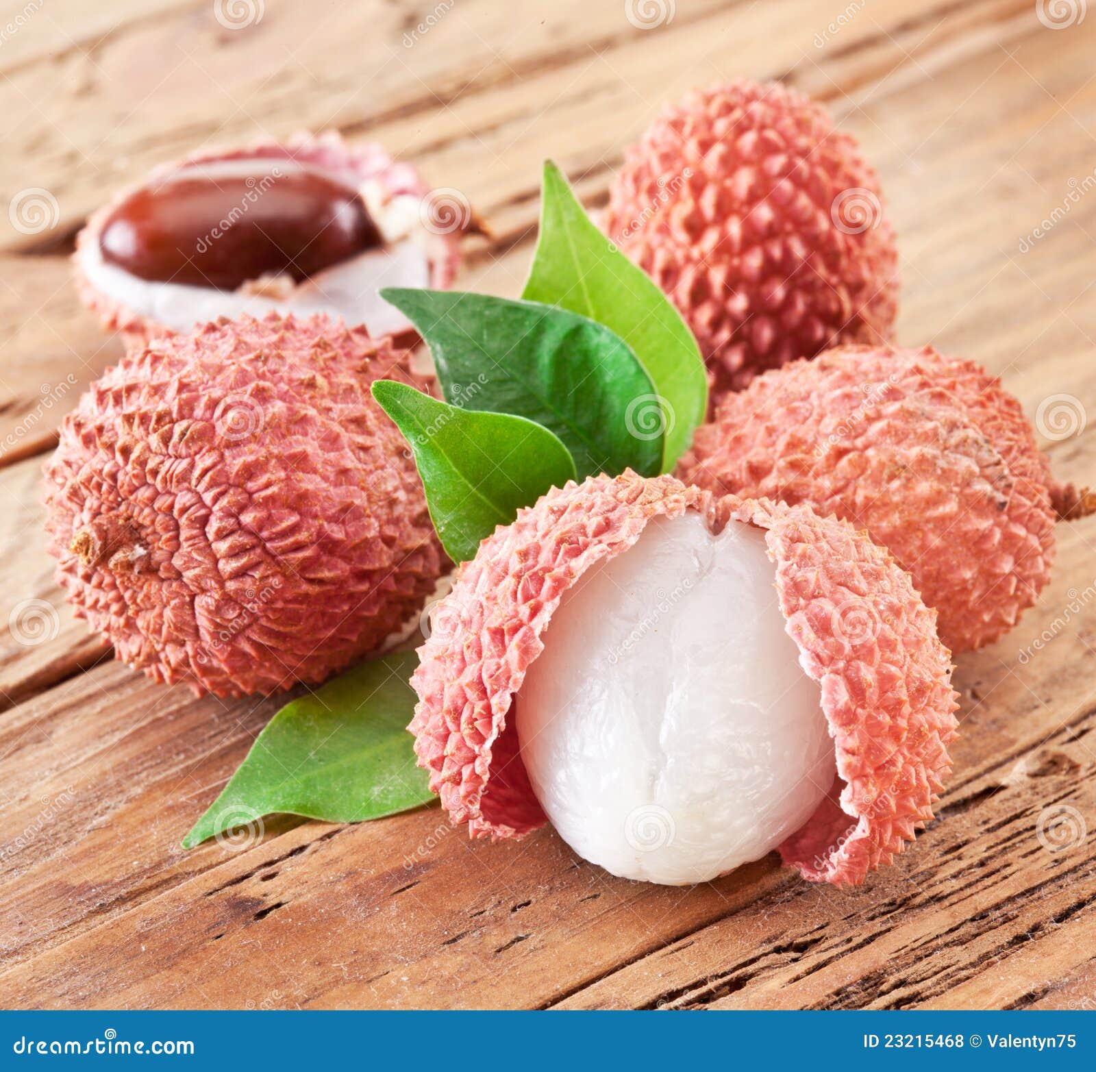 Lychee with leaves stock photo. Image of healthy, ripe - 23215468