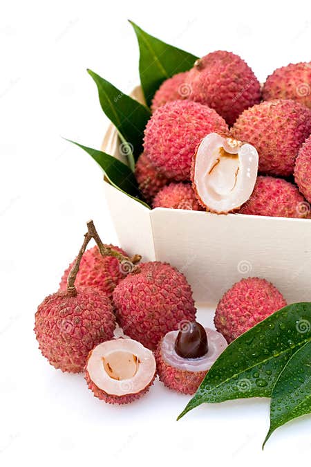 Lychee or Litchi Fruit stock photo. Image of group, soapberry - 17476040