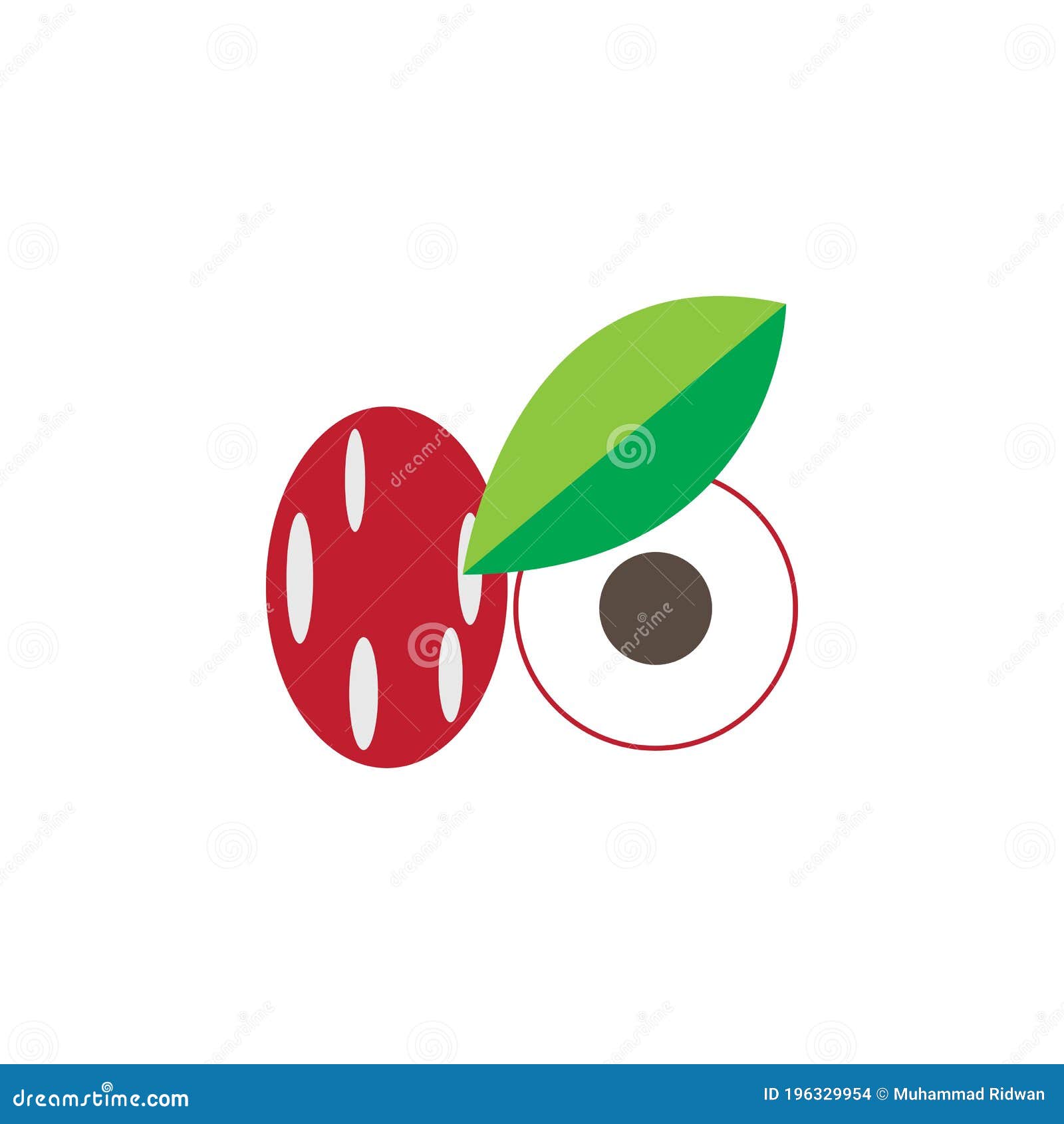Lychee logo stock vector. Illustration of food, tropical - 196329954