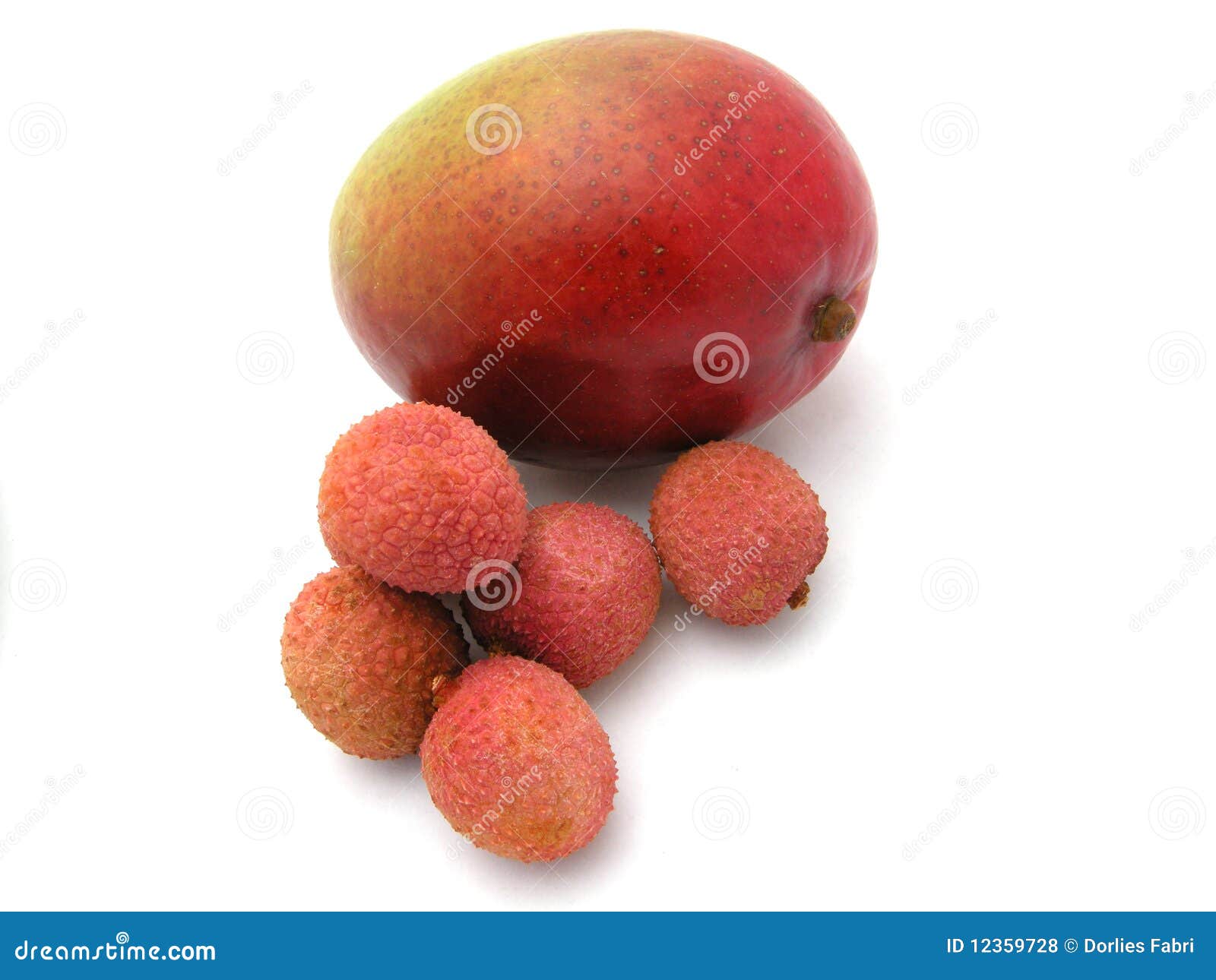Lychee and Mango fruits stock photo. Image of lychee - 12359728