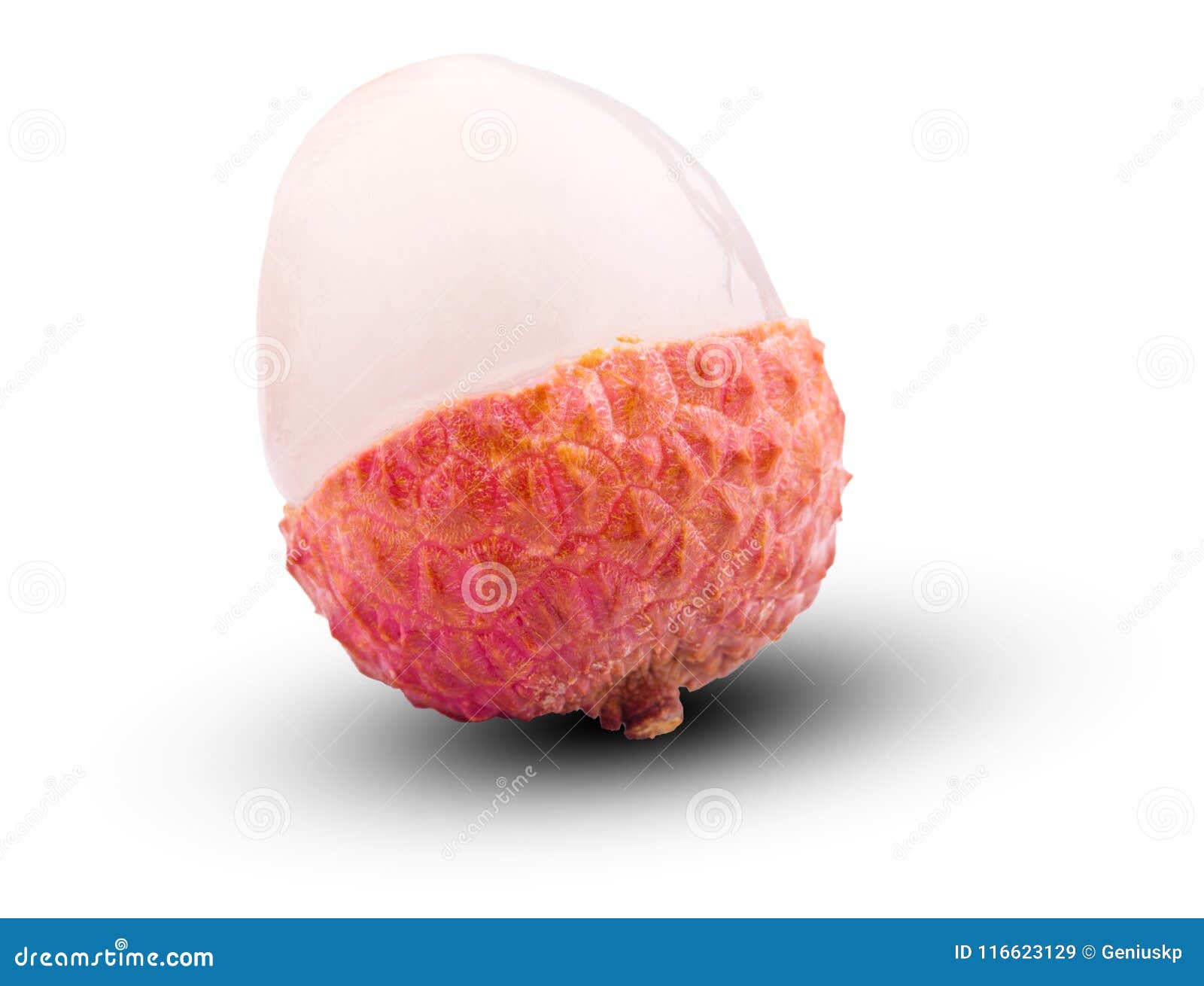 Lychee open stock image. Image of litschi, leechee, juicy - 116623129