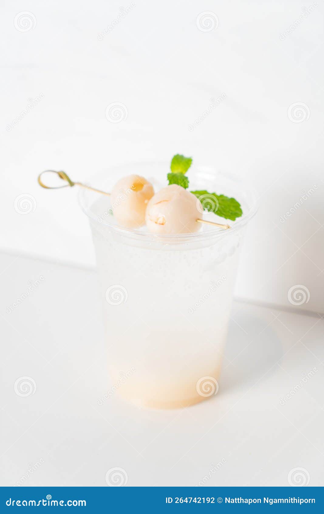 Lychee with soda in glass stock photo. Image of refreshing - 264742192