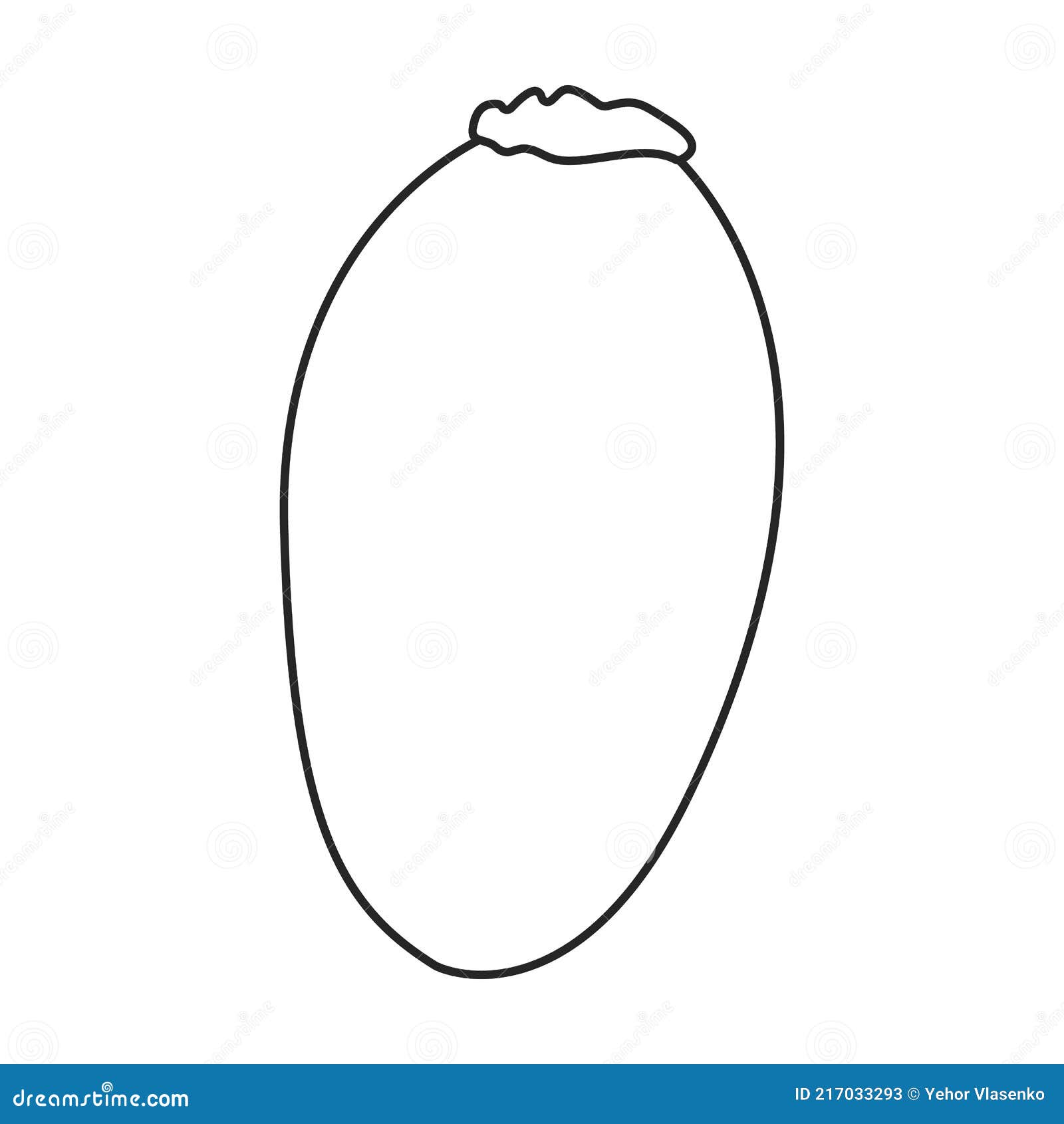 Lychee Vector Outline Icon. Vector Illustration Litchi on White ...