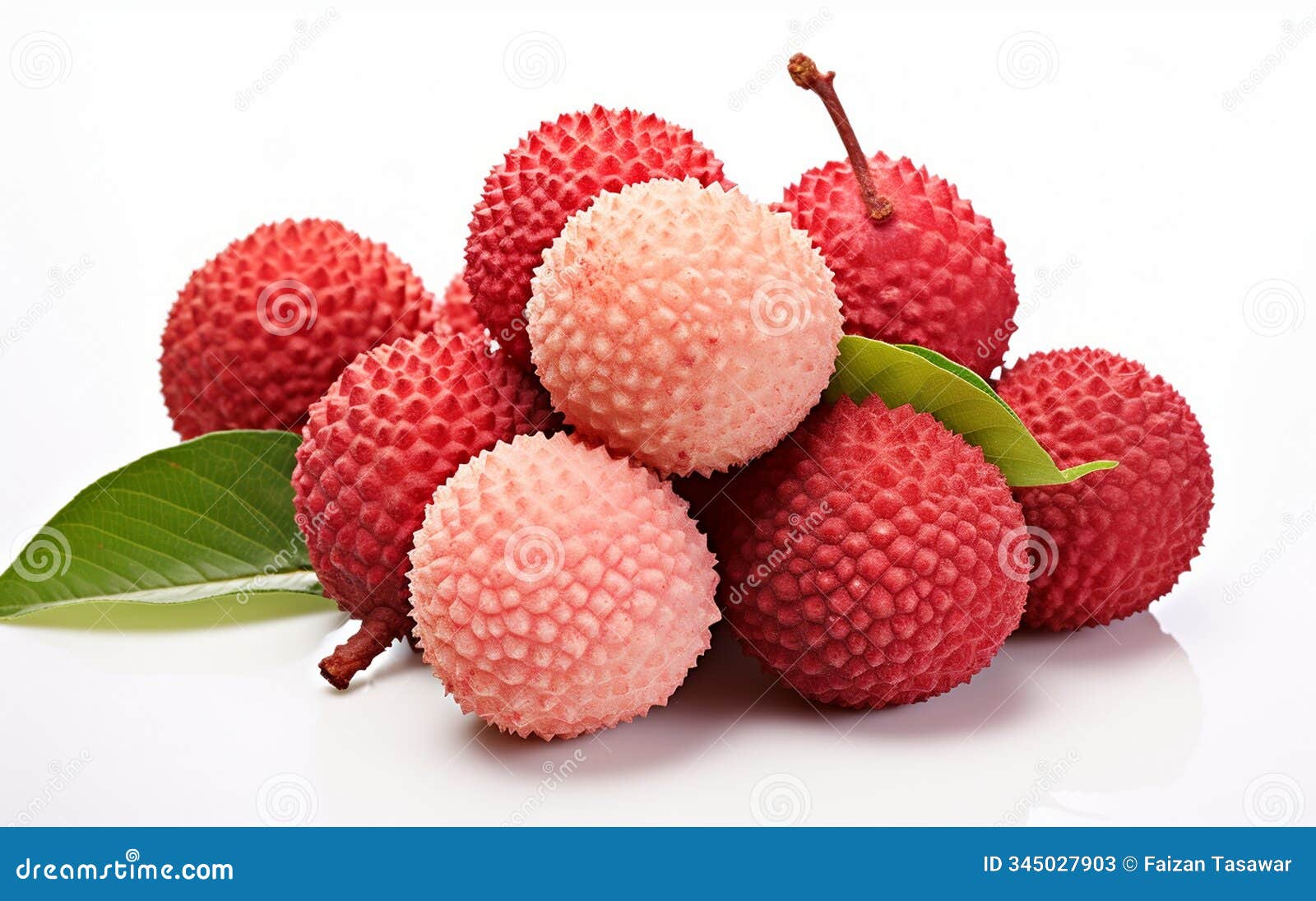 Lychee On White Background. Generative AI Royalty-Free Stock Photo | CartoonDealer.com #281750607