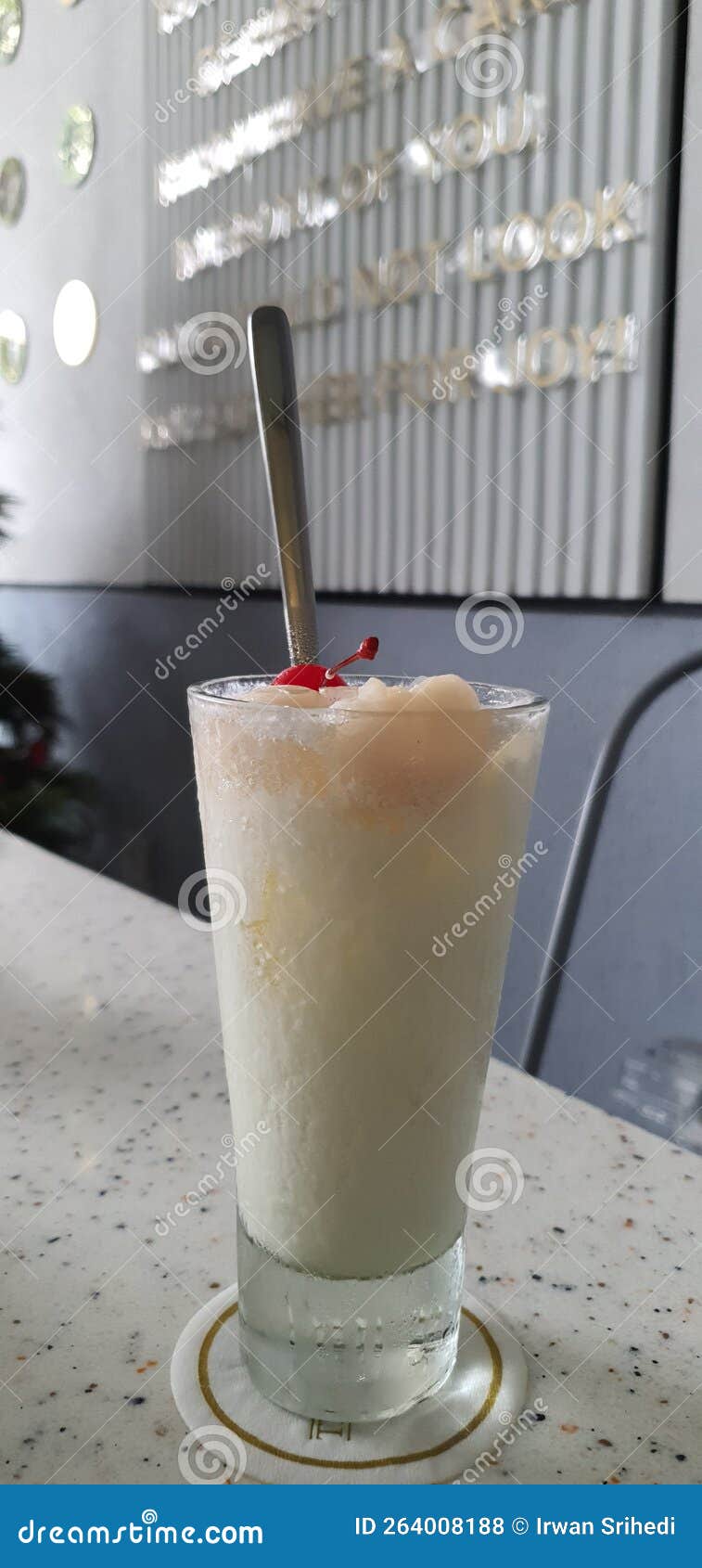 Lychee yoghurt stock photo. Image of design, harvest - 264008188