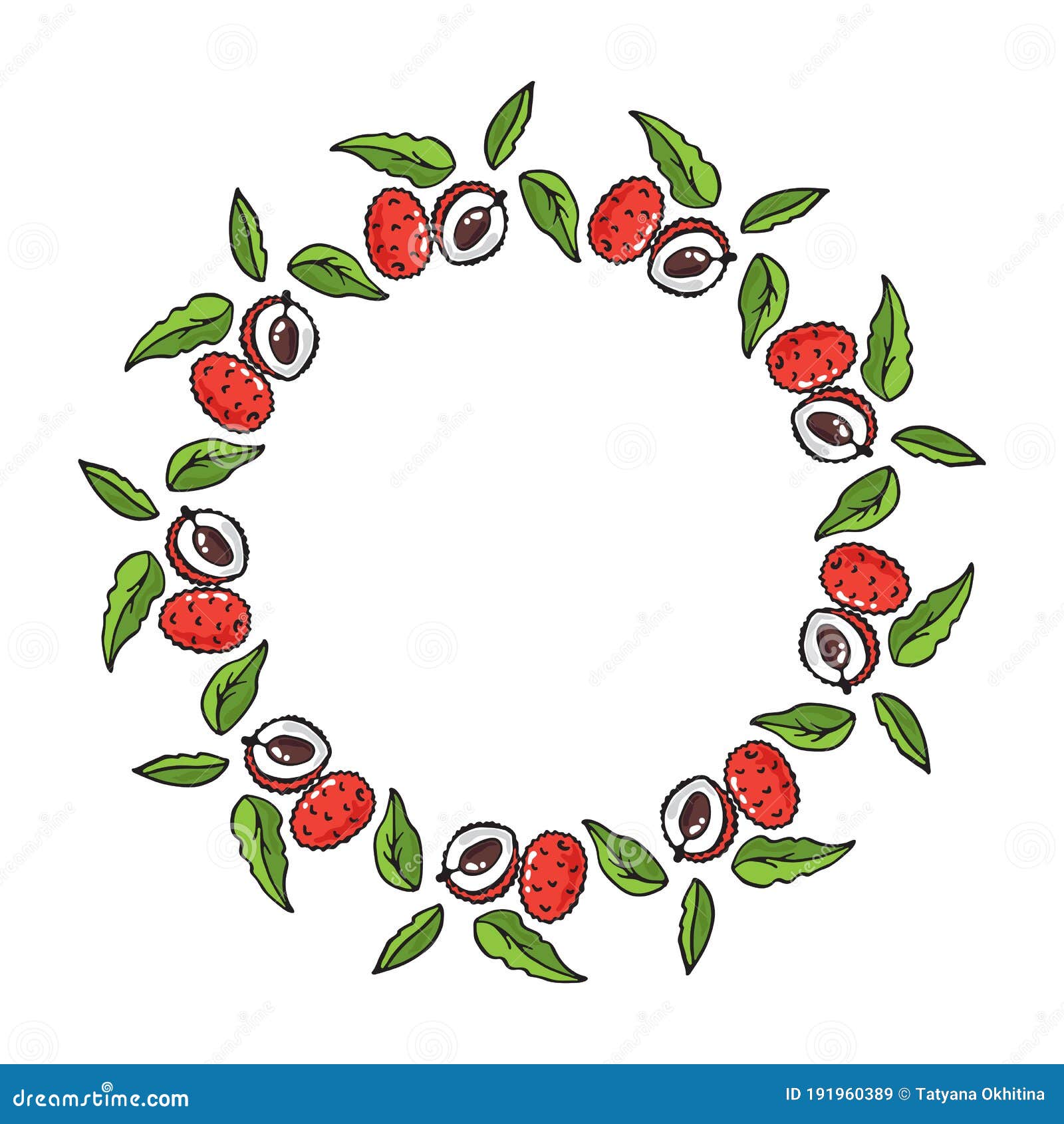 Lychees-02 Cartoon Vector | CartoonDealer.com #191960325