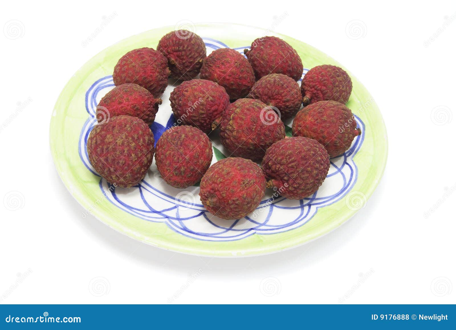 Lychees on a Plate stock photo. Image of still, fresh - 9176888