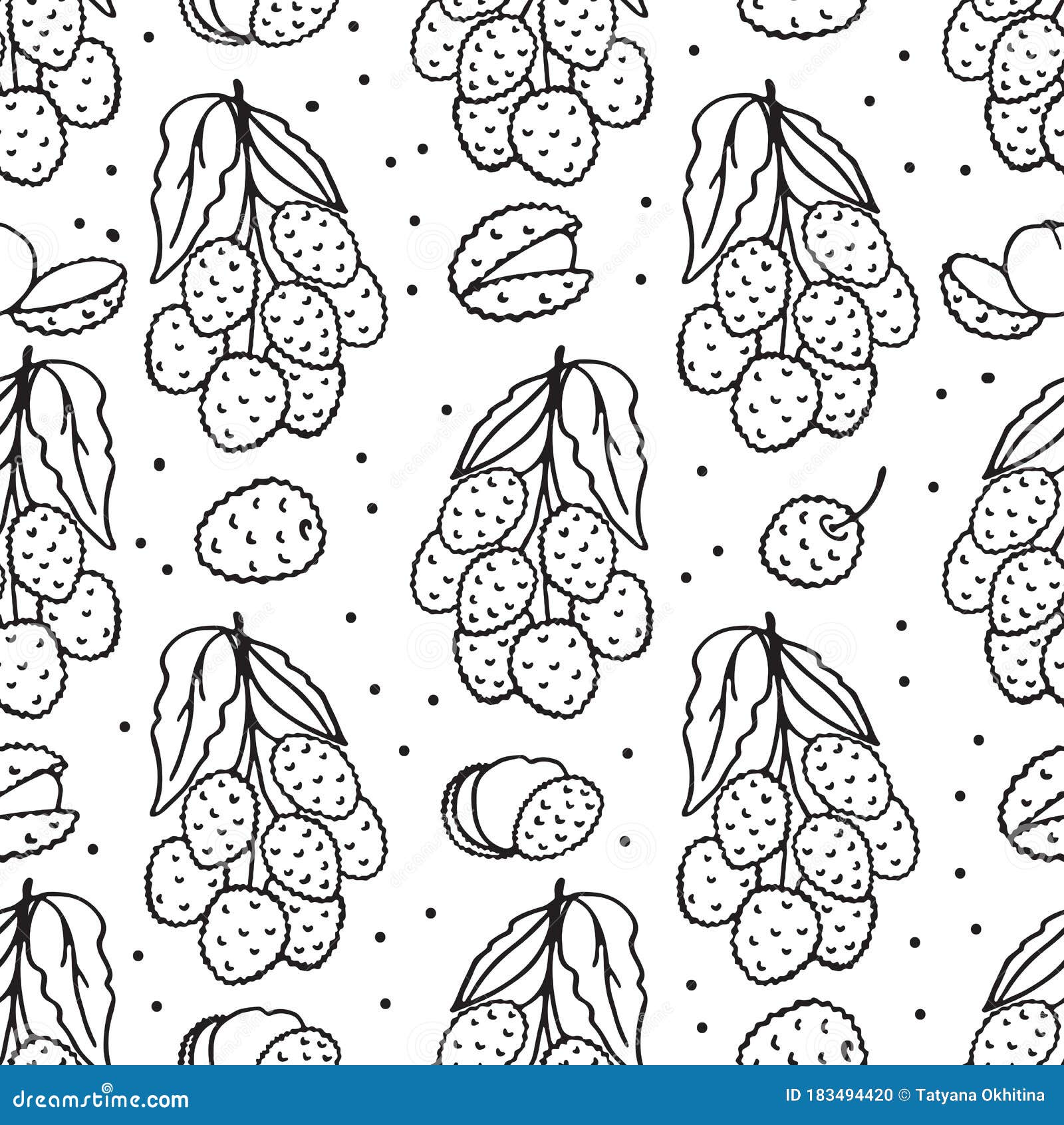 Lychees-02 Cartoon Vector | CartoonDealer.com #191960325