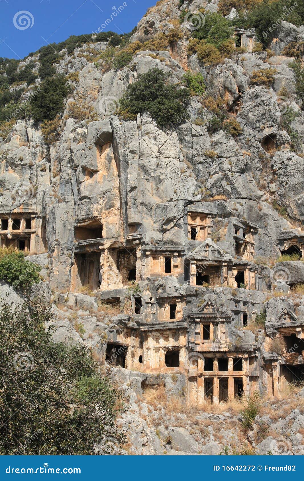 Lycian tombs stock photo. Image of tomb, archaeology - 16642272