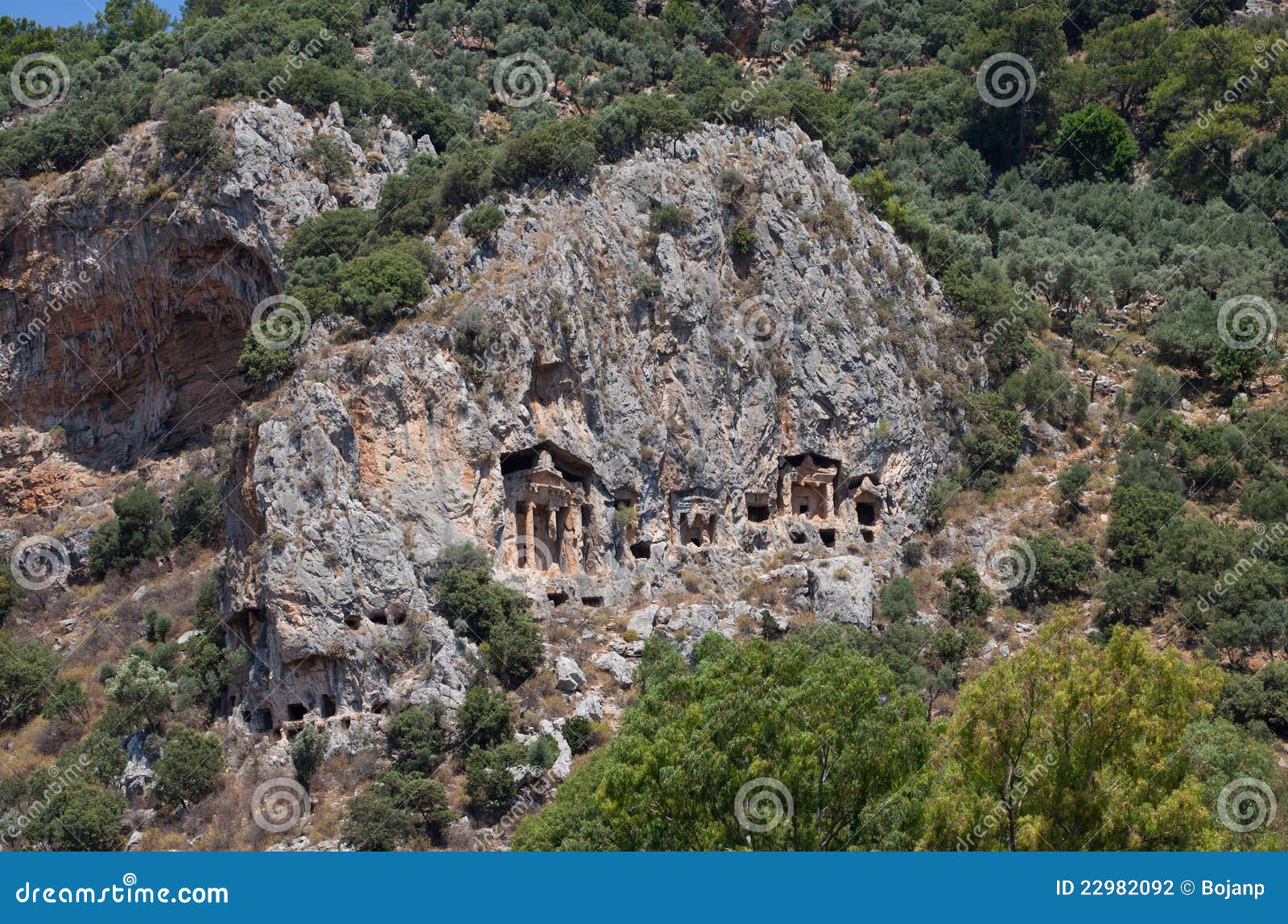 Lycian Tombs stock photo. Image of lycia, tourist, province - 22982092