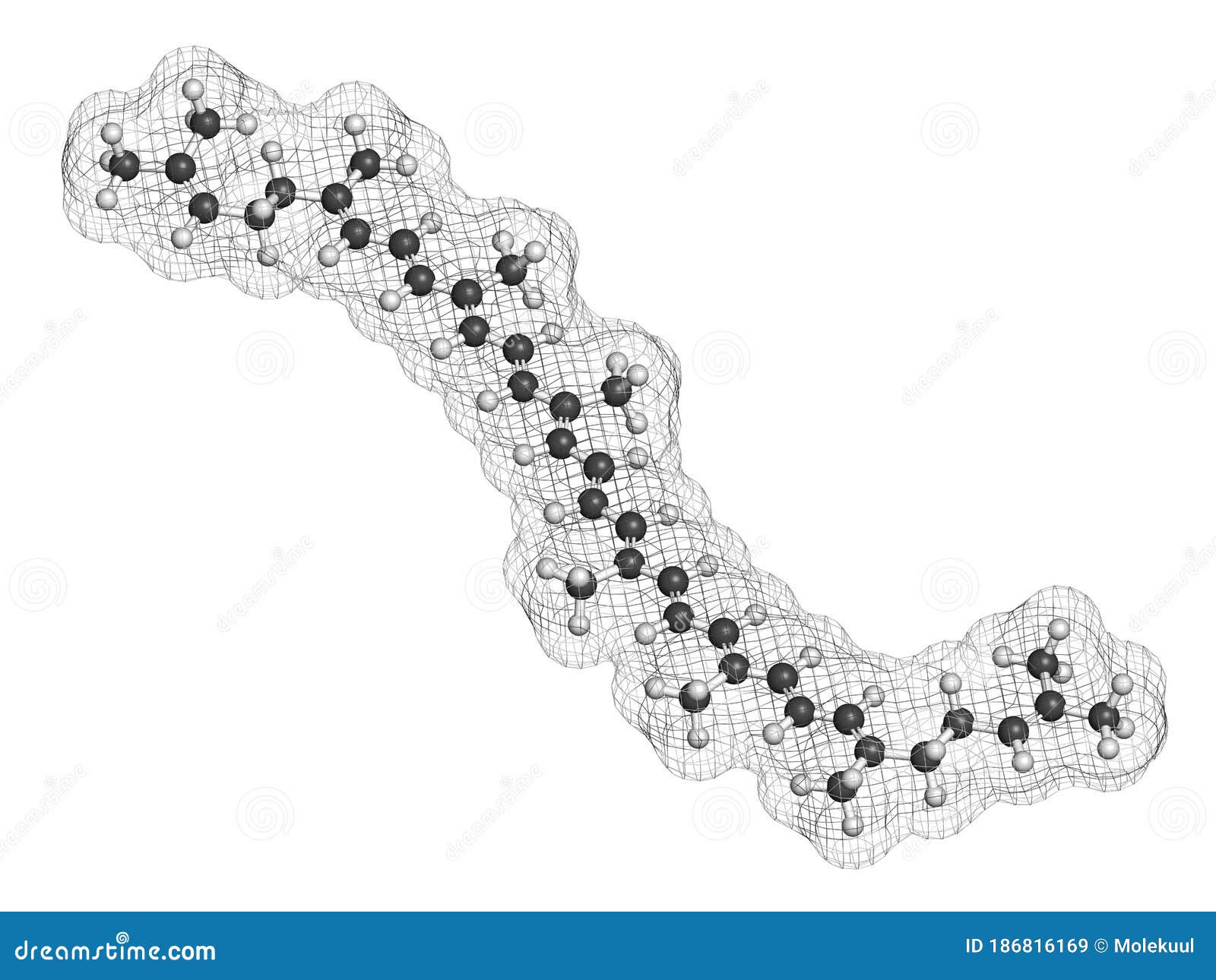 Lycopene Red Tomato Pigment Molecule. Atoms are Represented As Spheres ...