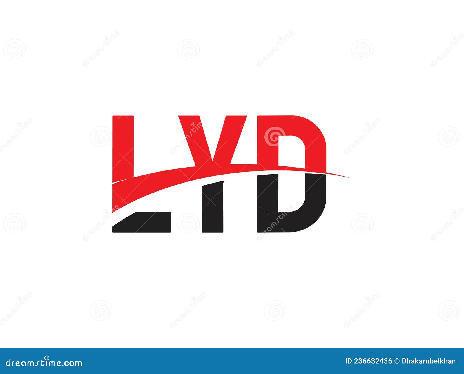 LYD Letter Initial Logo Design Stock Vector - Illustration of creative ...