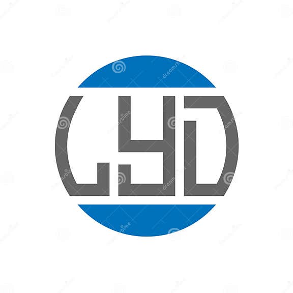 LYD Letter Logo Design on White Background. LYD Creative Initials ...