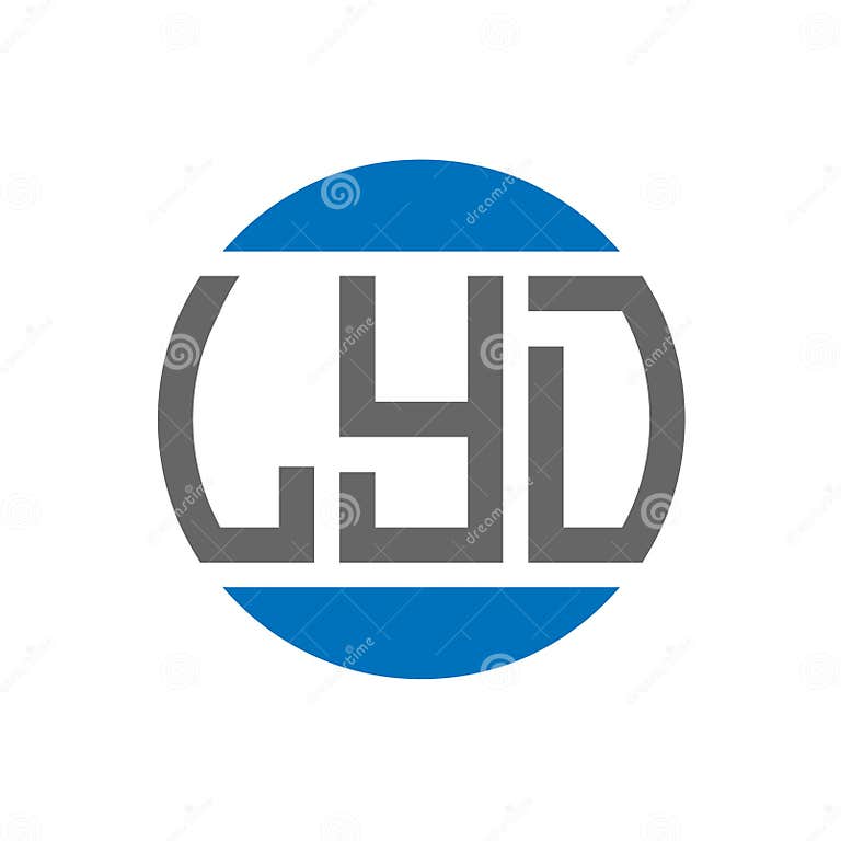 LYD Letter Logo Design on White Background. LYD Creative Initials ...