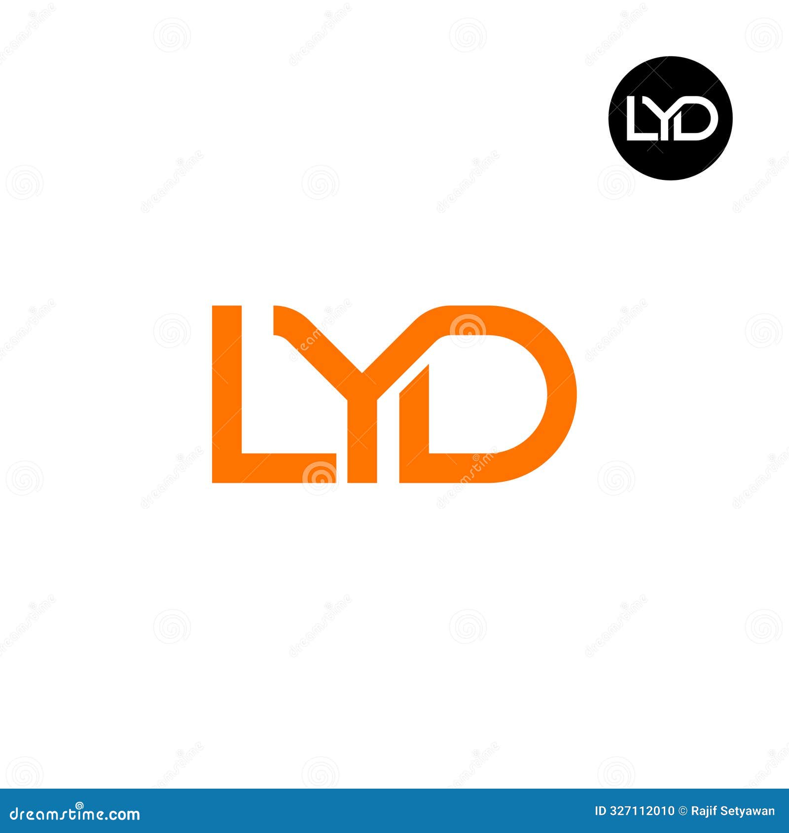 LYD Logo Letter Monogram Design Stock Vector - Illustration of brand ...