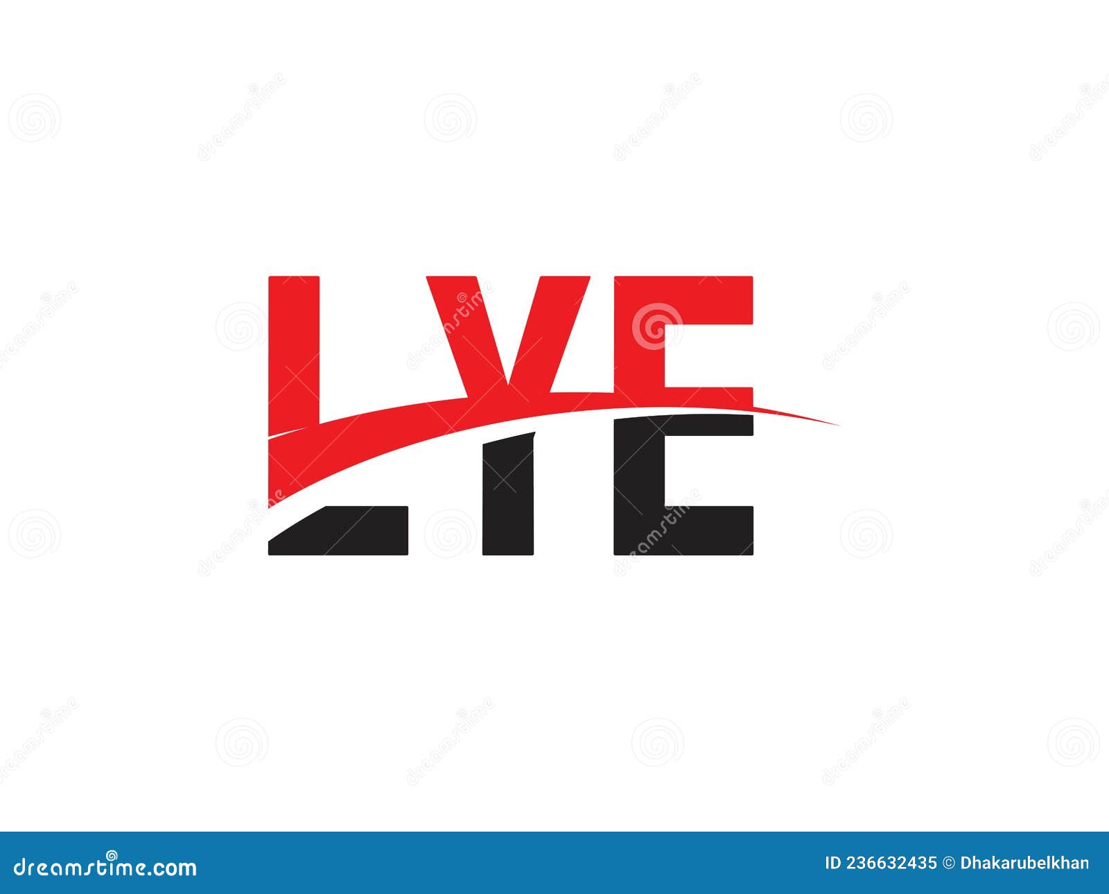 LYE Letter Initial Logo Design Cartoon Vector | CartoonDealer.com ...