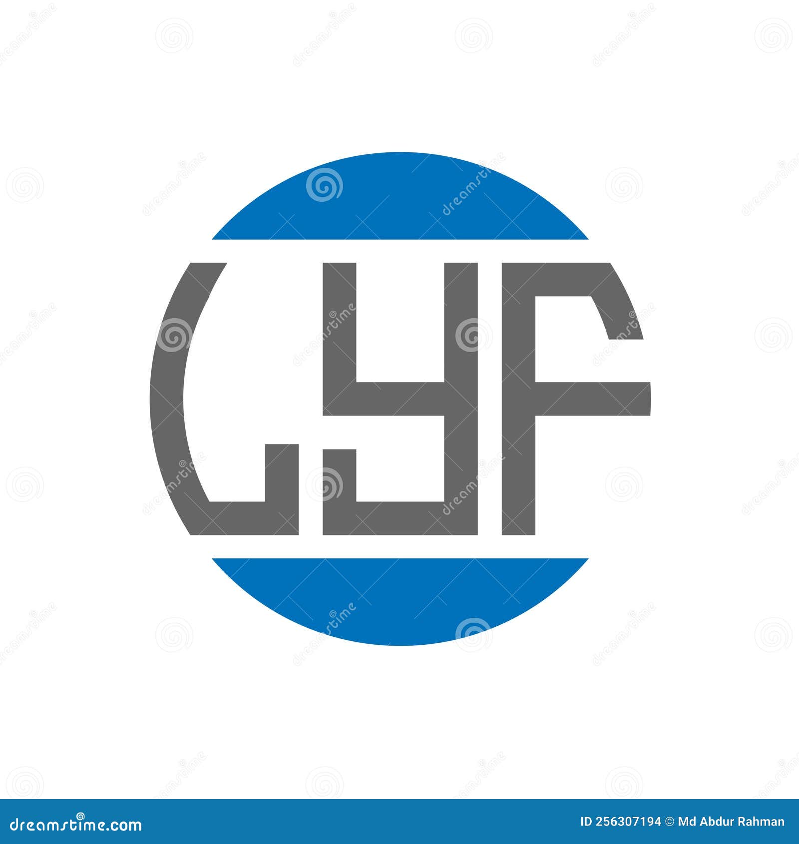 LYF Letter Logo Design on White Background. LYF Creative Initials ...