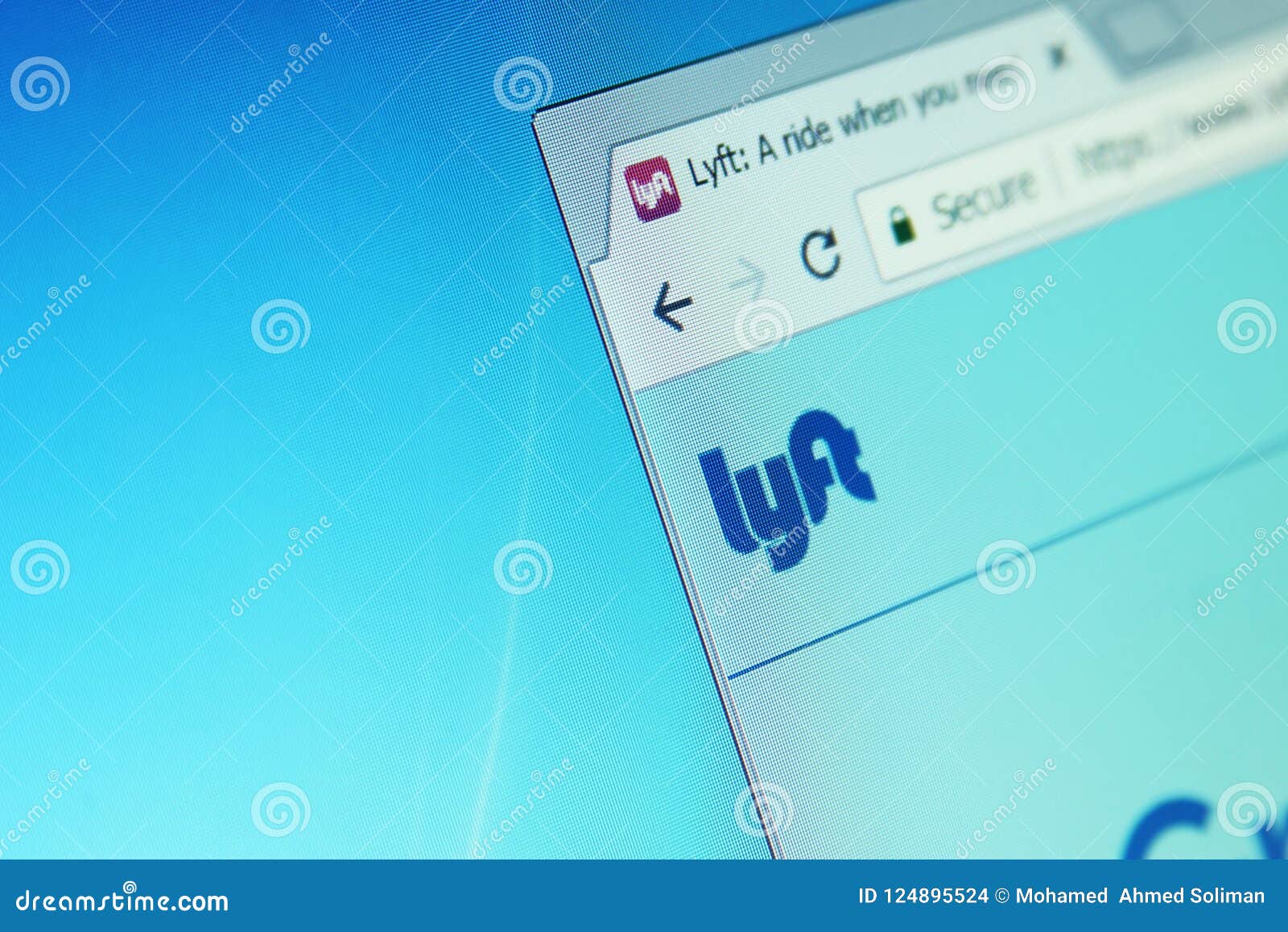 Lyft website editorial stock image. Image of commercial - 124895524