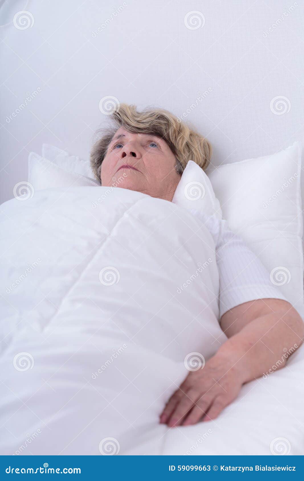 Lying Alone in the Hospital Stock Image - Image of melancholy, care ...