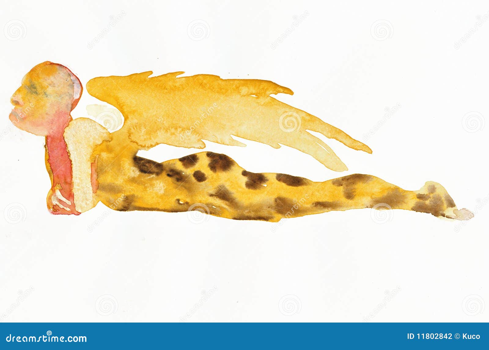 Lying angel no.2 stock illustration. Illustration of good - 11802842