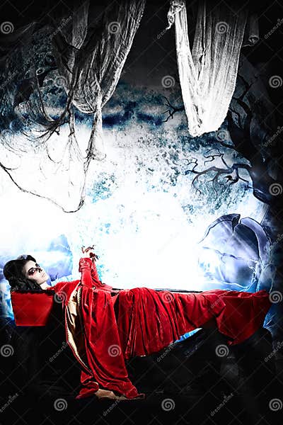 Lying in coffin stock photo. Image of hell, fantasy, demon - 27290380