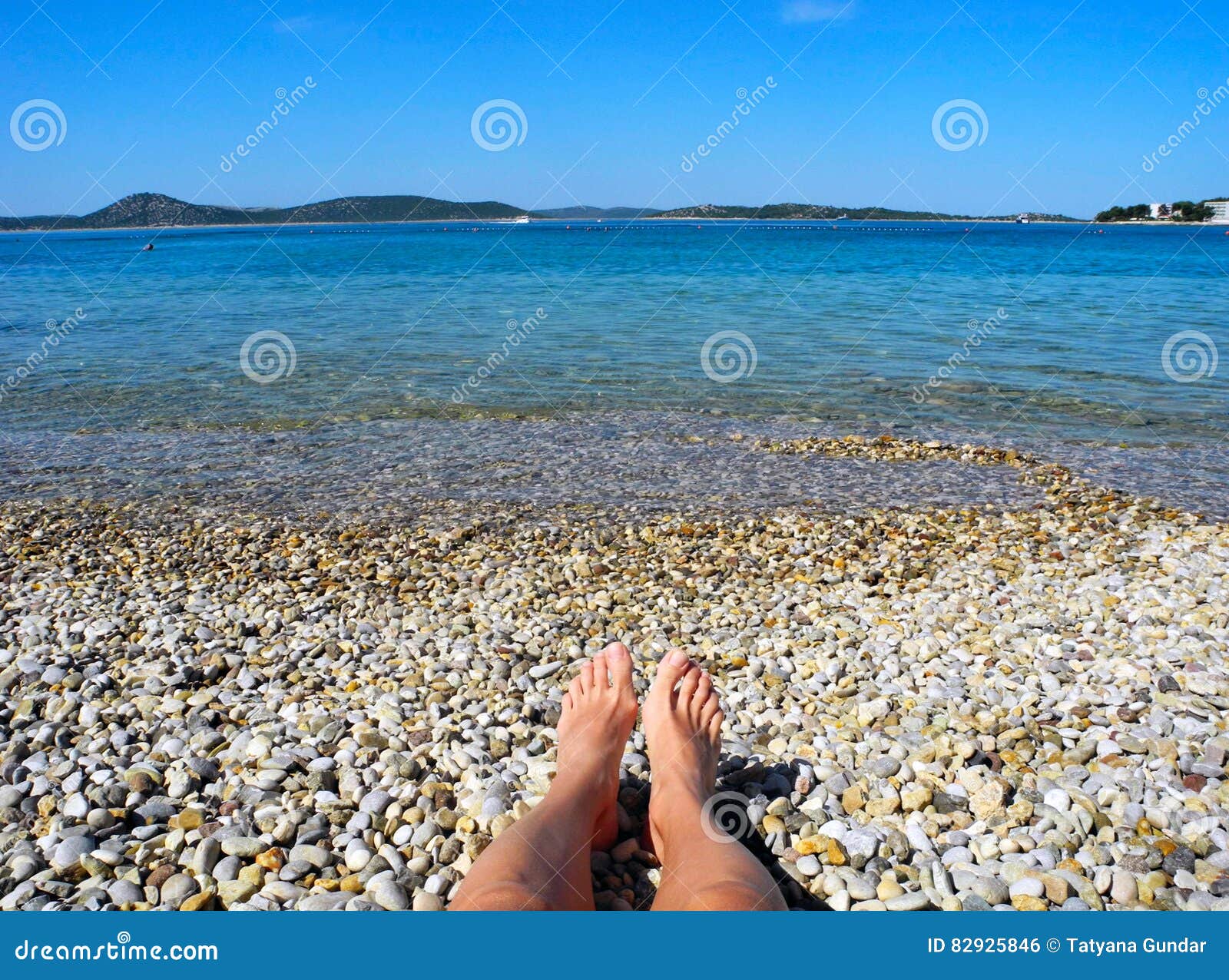Lying down on the beach. stock photo. Image of clean - 82925846