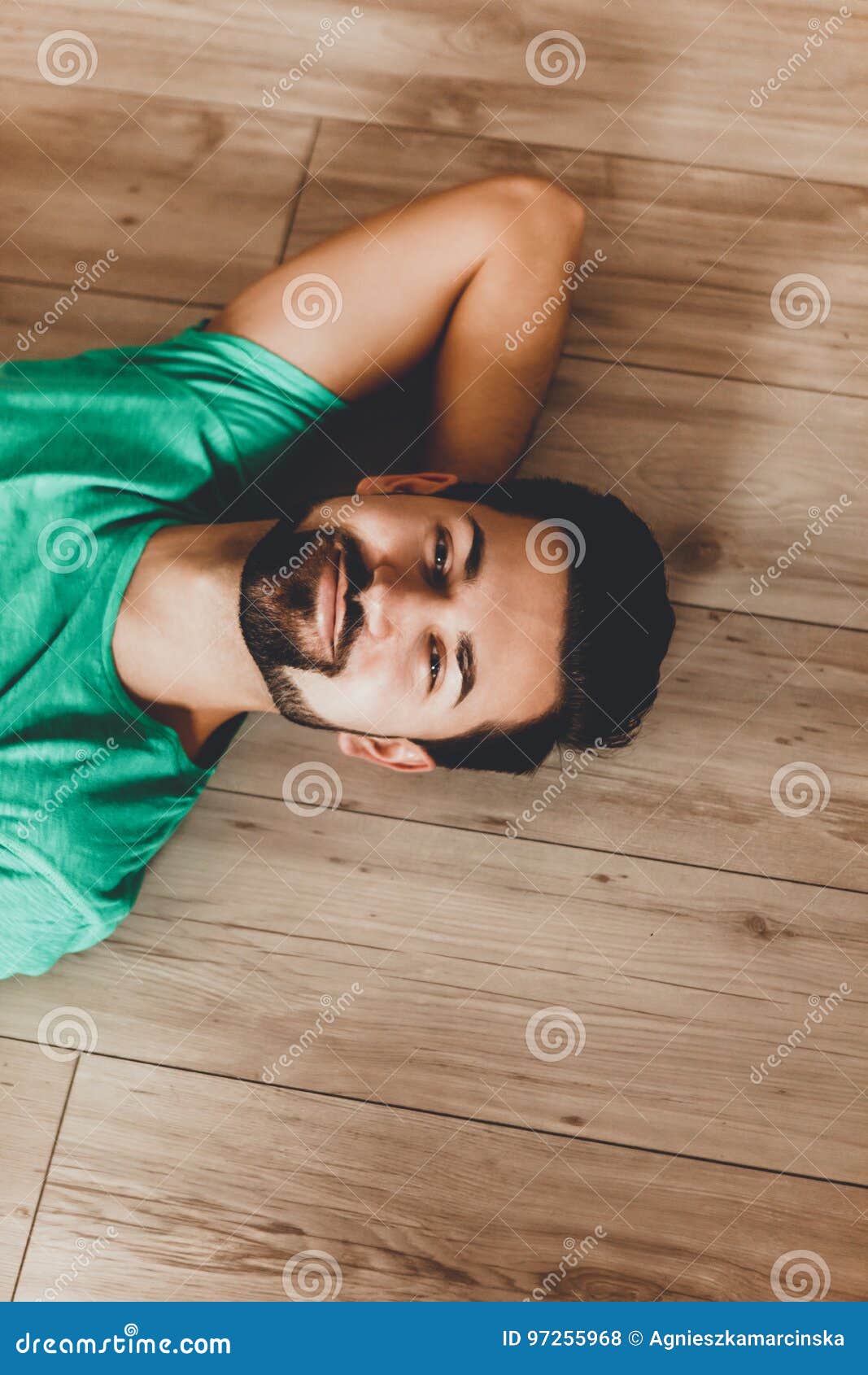 Lying on the floor. stock photo. Image of leisure, modern - 97255968