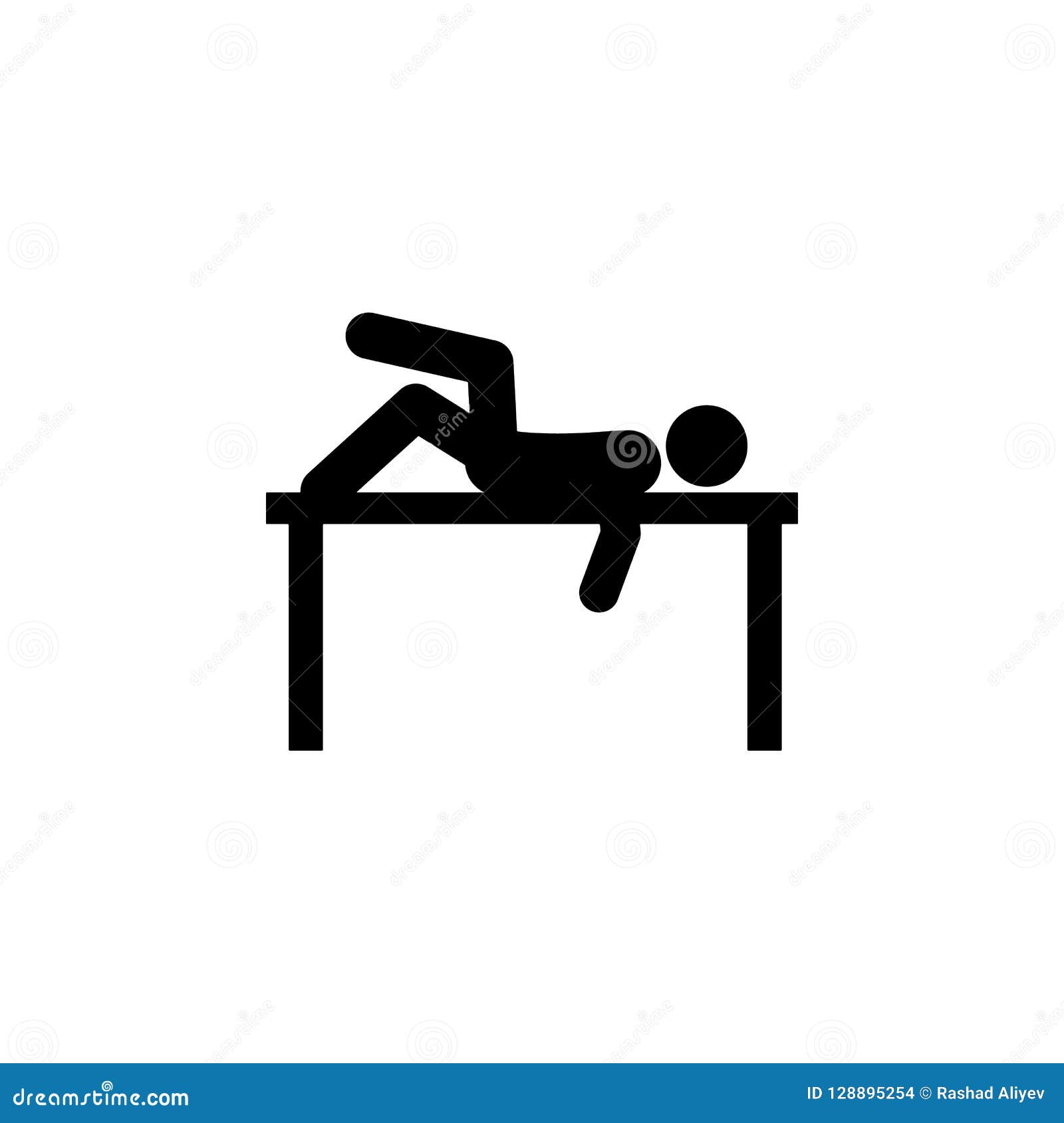 Lying, Man, Table Icon. Element of Man is Sitting Icon for Mobile ...