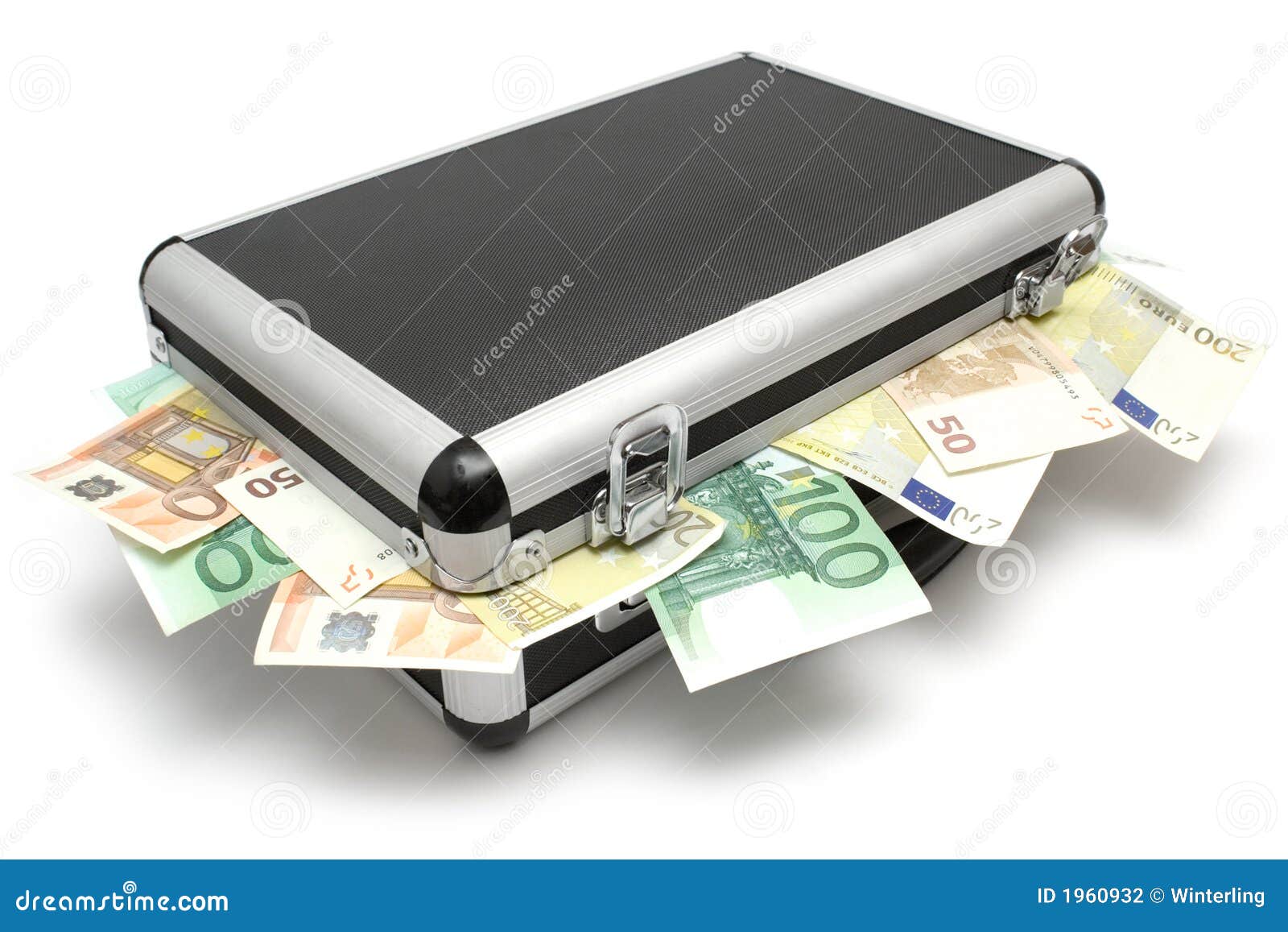 Lying Money Case stock photo. Image of banknote, baggage - 1960932