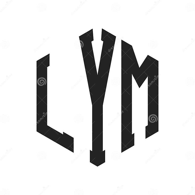 LYM Logo Design. Initial Letter LYM Monogram Logo Using Hexagon Shape ...