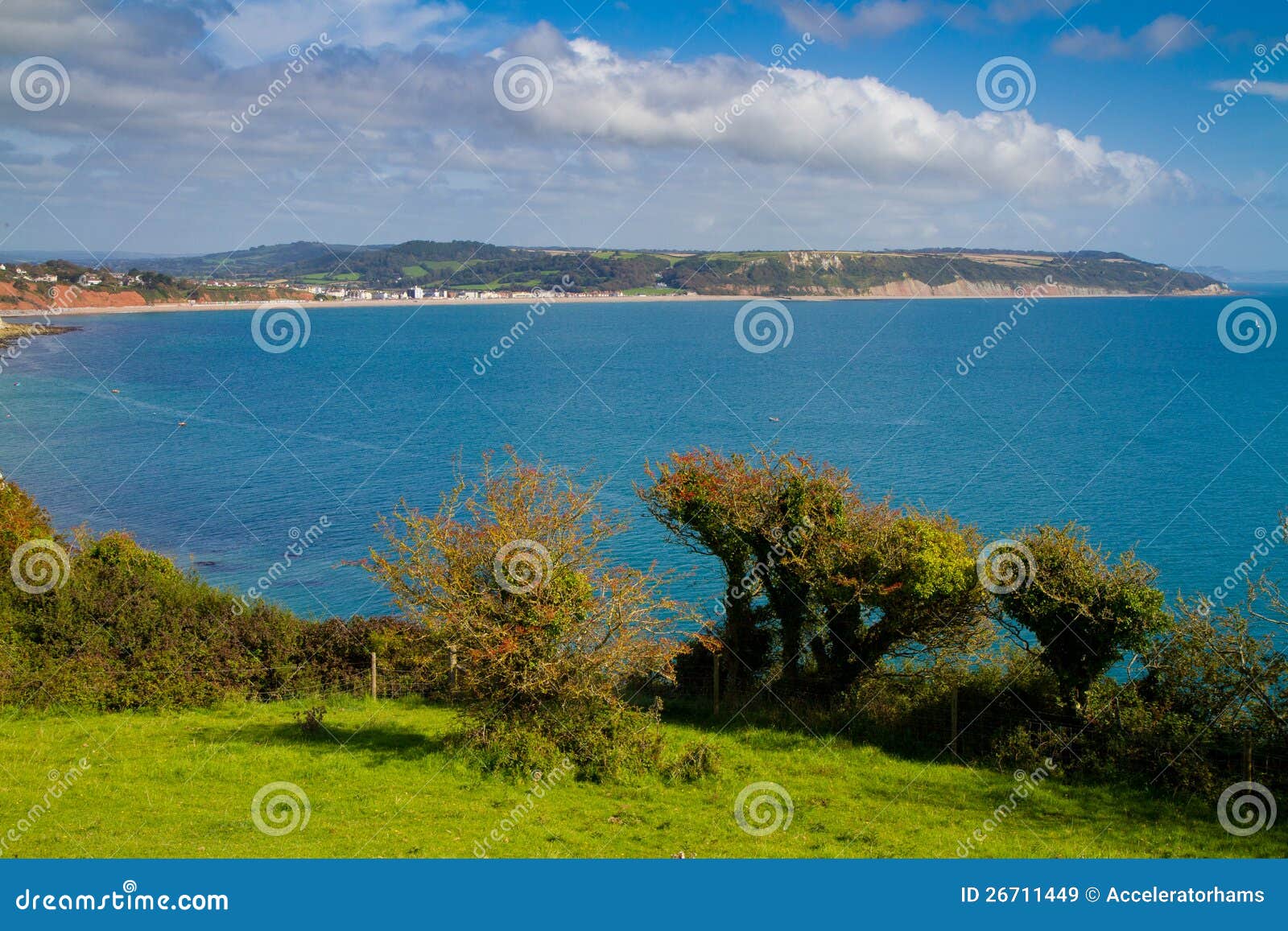 Lyme Bay Near Beer and Seaton Devon Stock Image - Image of east, beer ...