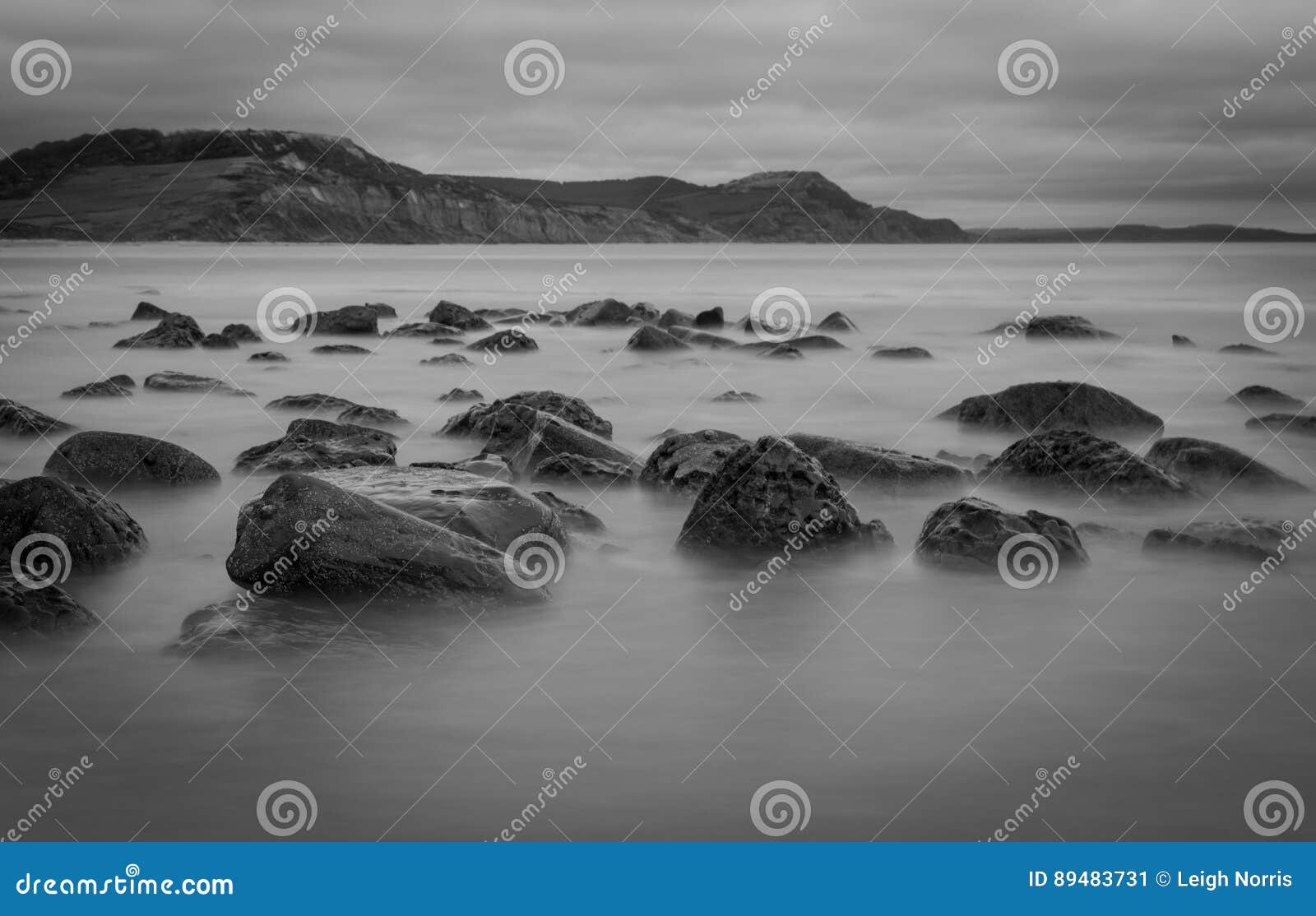 Lyme Regis stock image. Image of rocks, area, lyme, mist - 89483731
