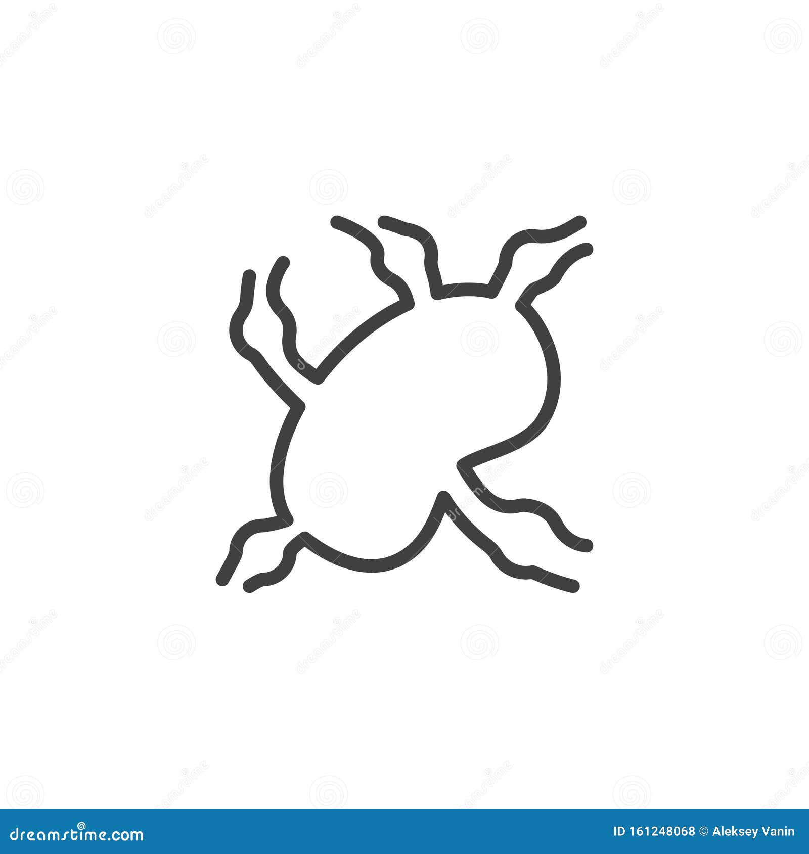 Lymph Node Line Icon Stock Vector Illustration Of Node 161248068