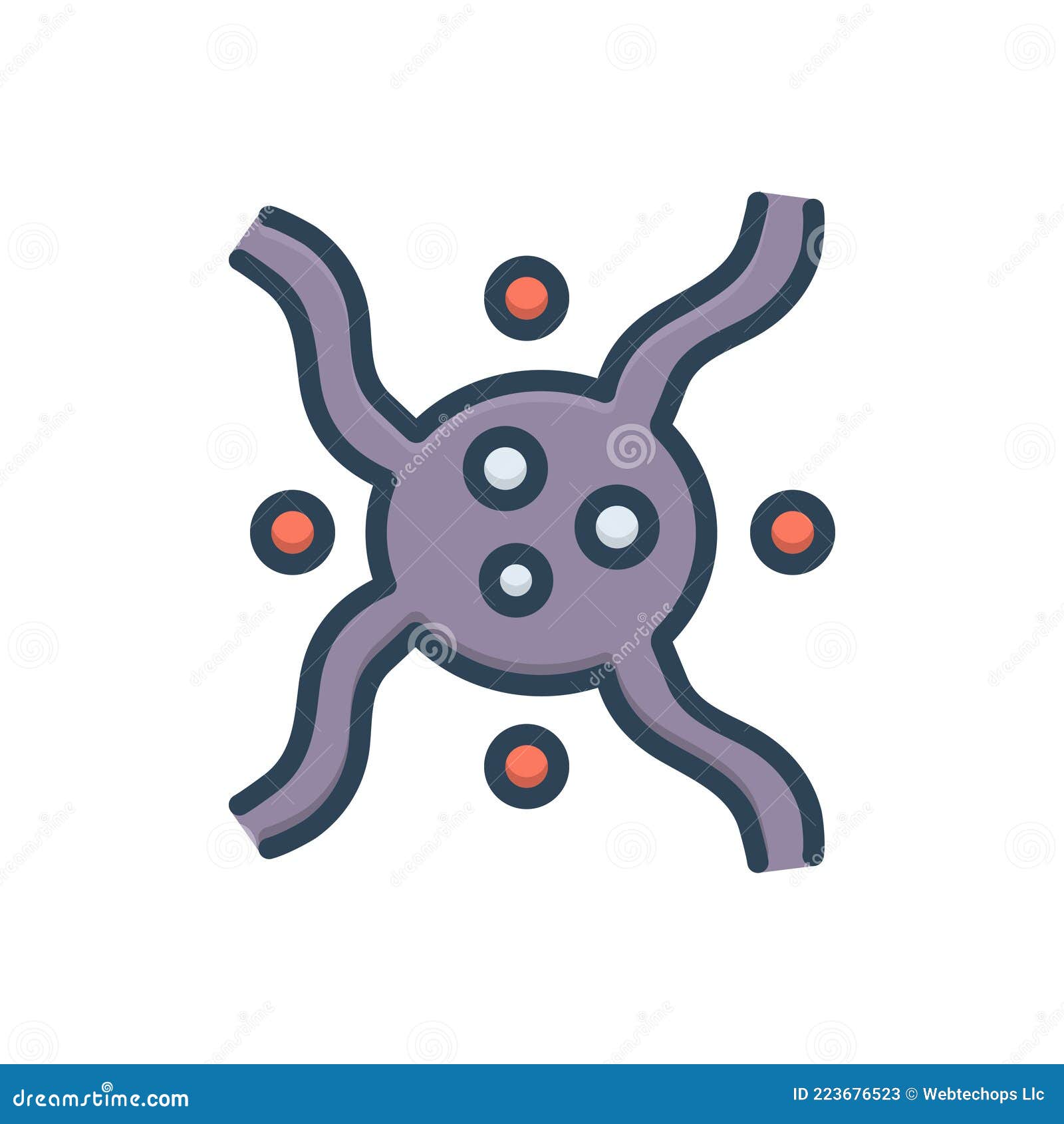 Lymphoma Disease Icon Vector. Lymphoma Disease Sign. Isolated Contour ...