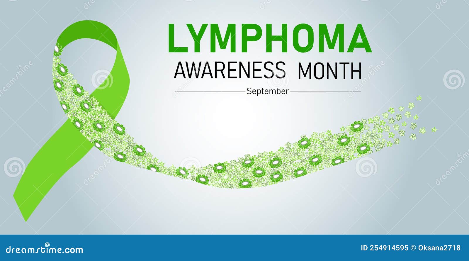 Lymphoma ribbon stock illustration. Illustration of charity - 254914595
