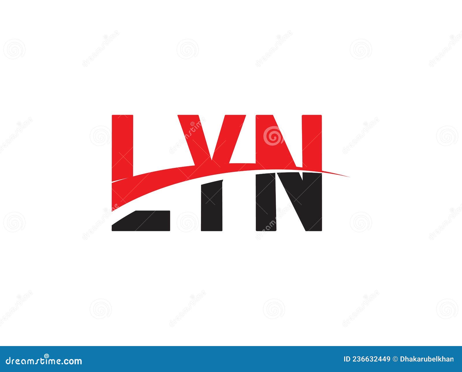 LYN Letter Initial Logo Design Stock Vector - Illustration of company ...