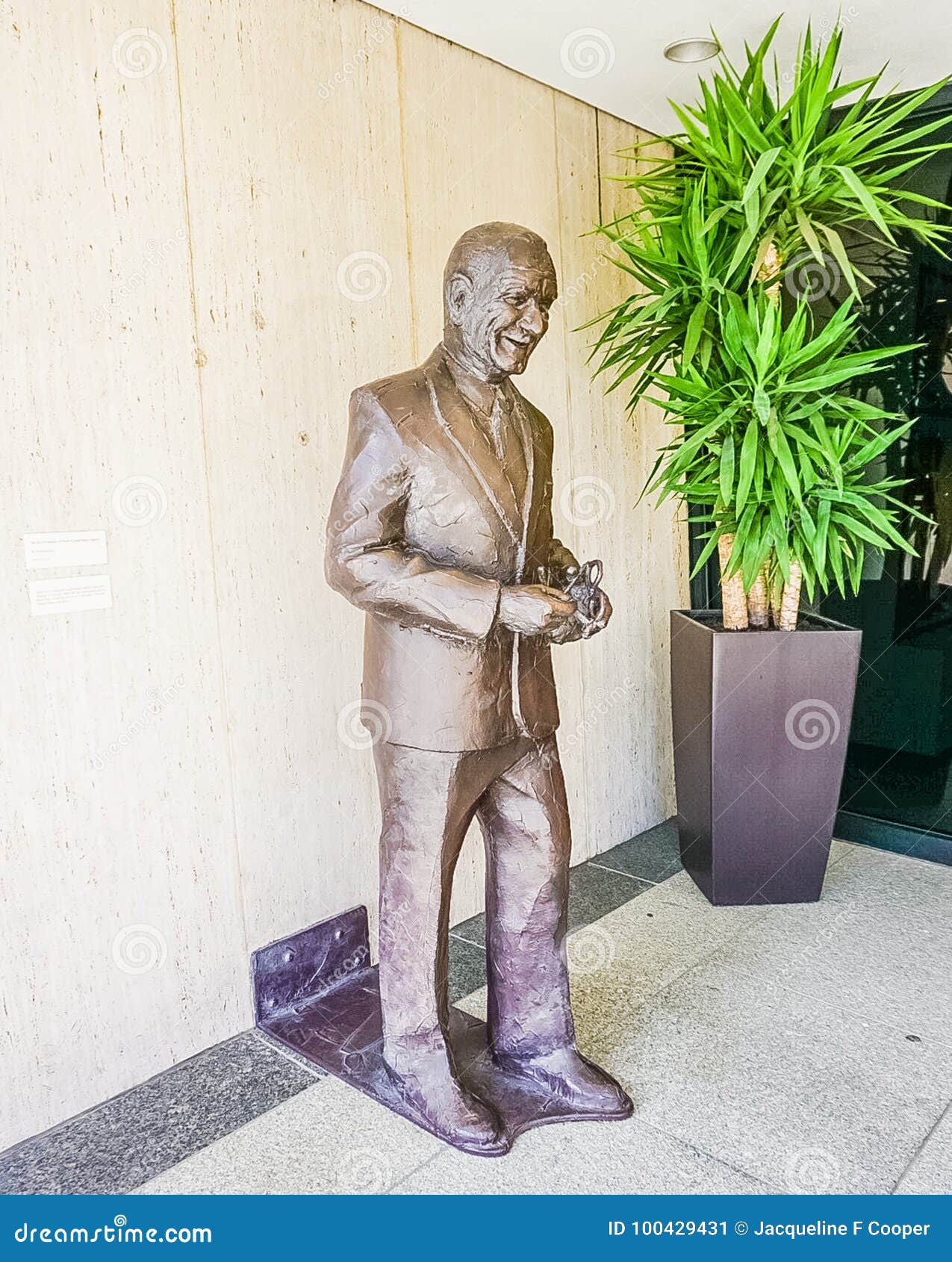 AUSTIN TEXAS- SEPTEMBER 17, 2017: Lyndon B Johnson Bronze Statue at the ...