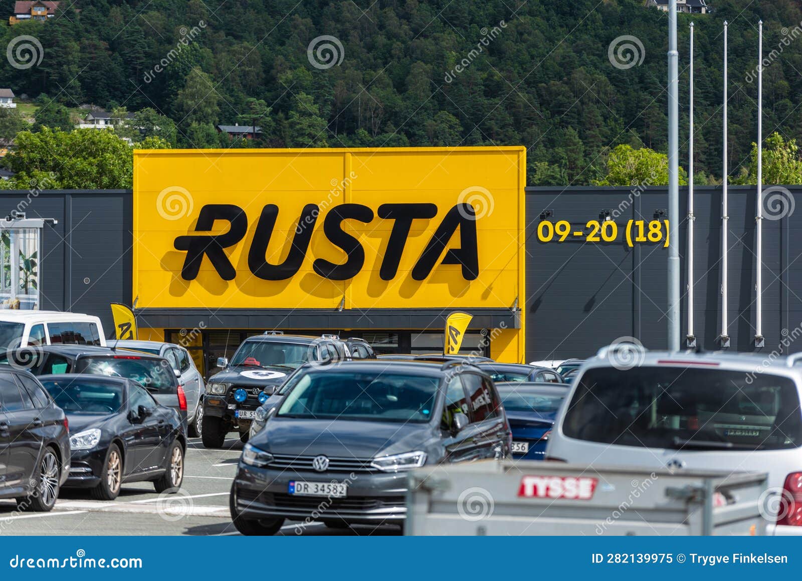 Rusta Sign Outside a Warehouse.. Editorial Image - Image of equipment ...