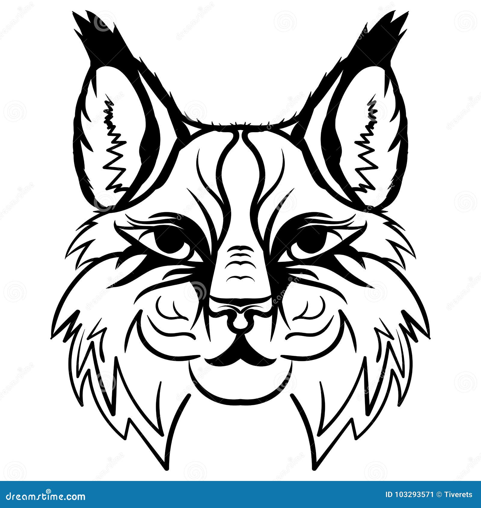 Lynx Mascot Logo. Head Of Lynx Isolated Vector Illustration ... Lynx Mascot Logo. Head Of Lynx Isolated Vector Illustration ...