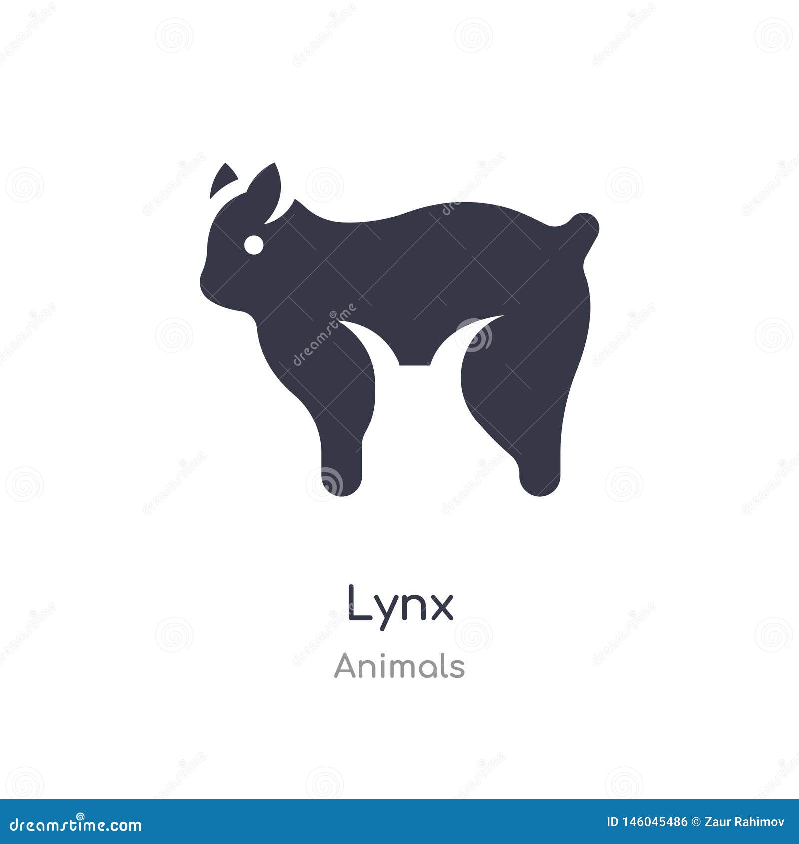 Lynx Icon. Isolated Lynx Icon Vector Illustration from Animals ...
