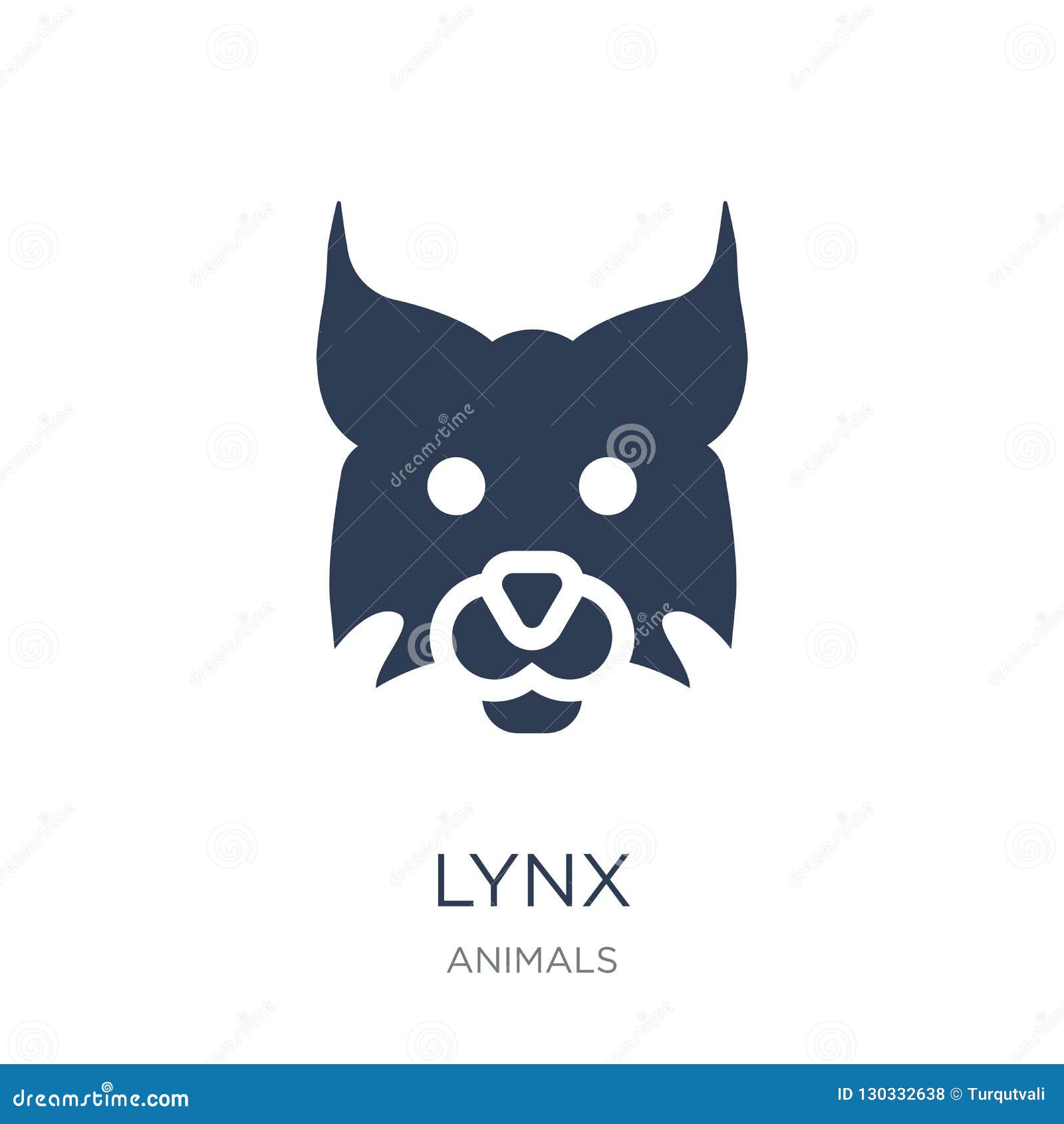Lynx Icon. Trendy Flat Vector Lynx Icon on White Background from Stock ...