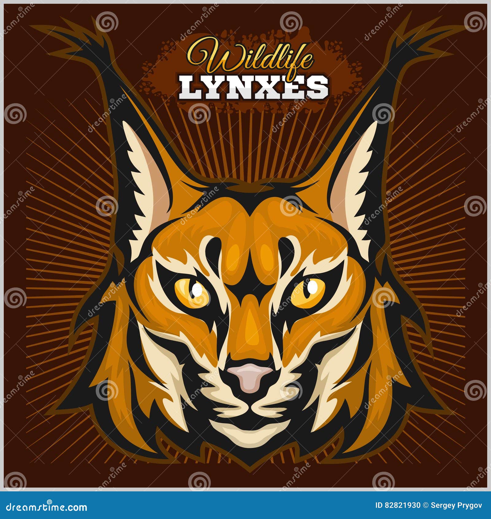 Lynx Mascot For A Football Team Logo. Cartoon Vector | CartoonDealer ...