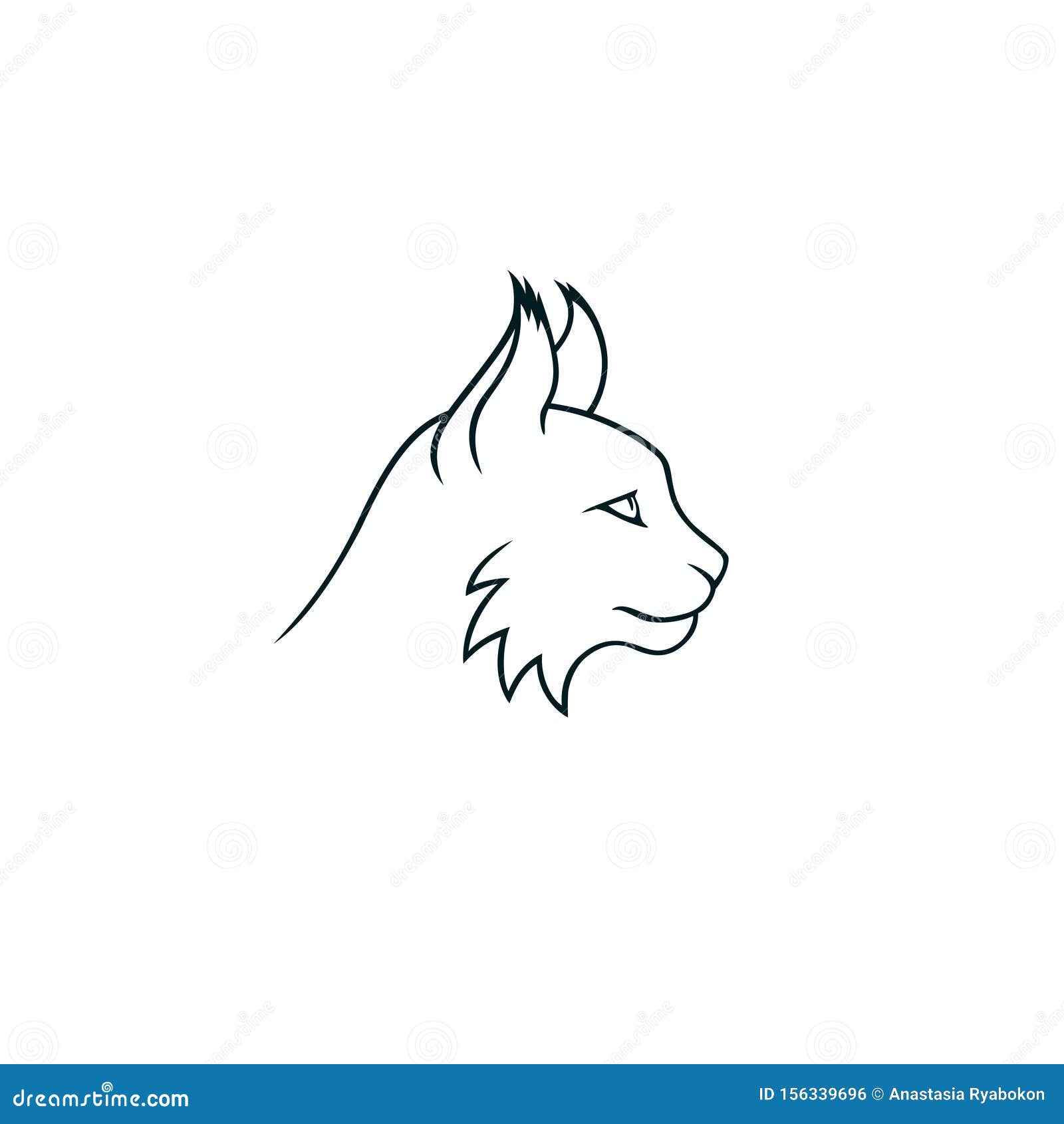 Linear Lynx Icon From Animals And Wildlife Outline Collection. Thin ...