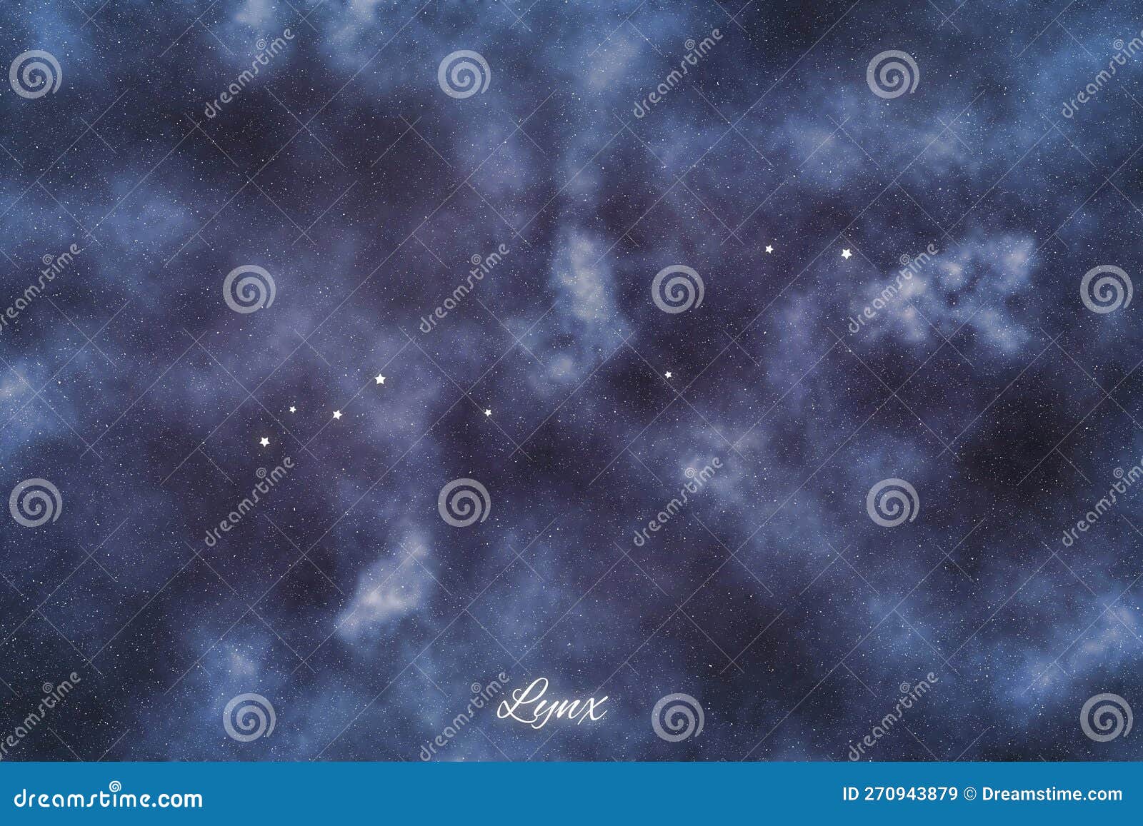 Lynx Star Constellation, Brightest Stars, Cat Constellation Stock Image ...