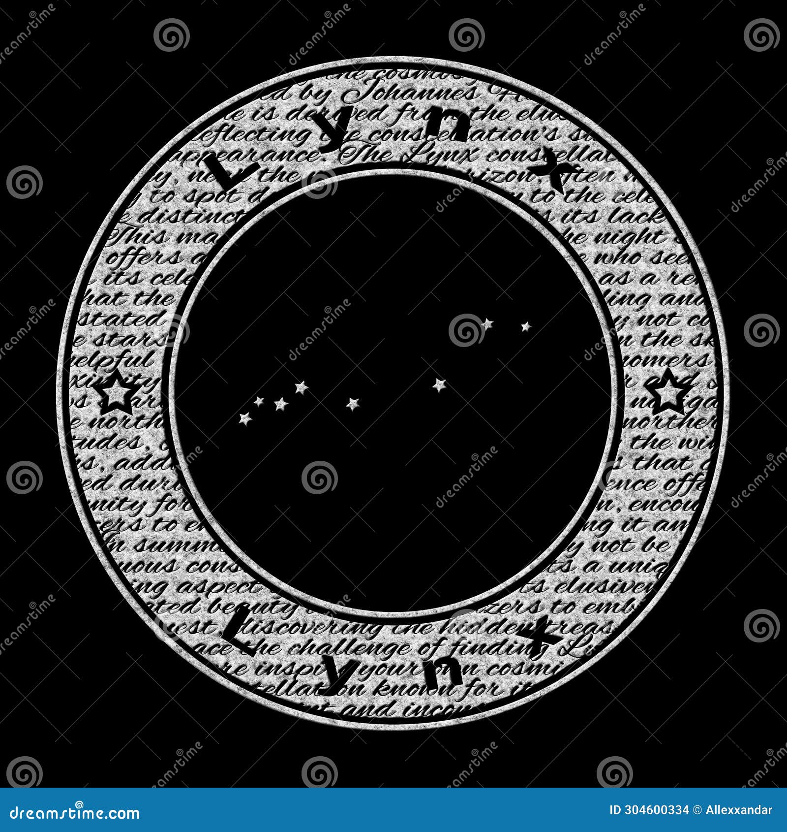 Lynx Star Constellation, Cat Constellation Stock Illustration ...