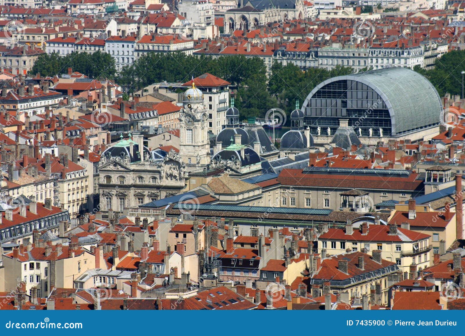 Lyon Center stock photo. Image of center, tower, rhone - 7435900