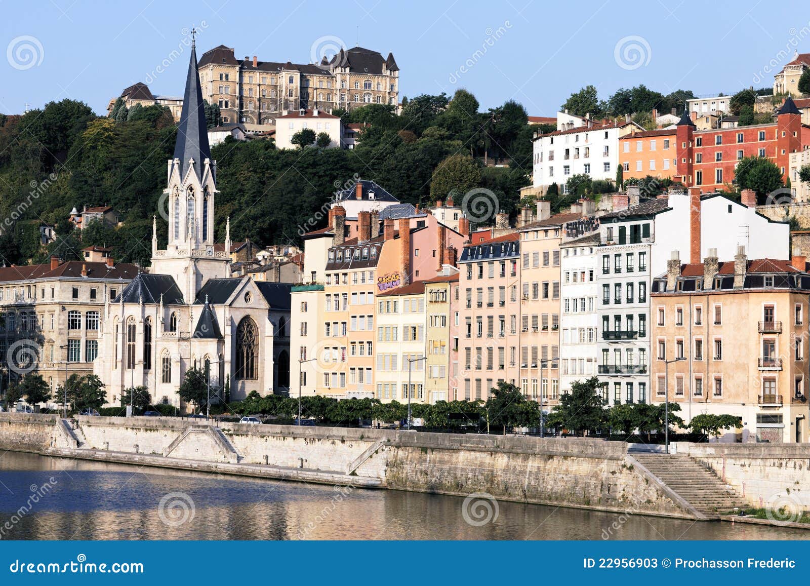 Lyon city stock image. Image of europe, district, ancient - 22956903