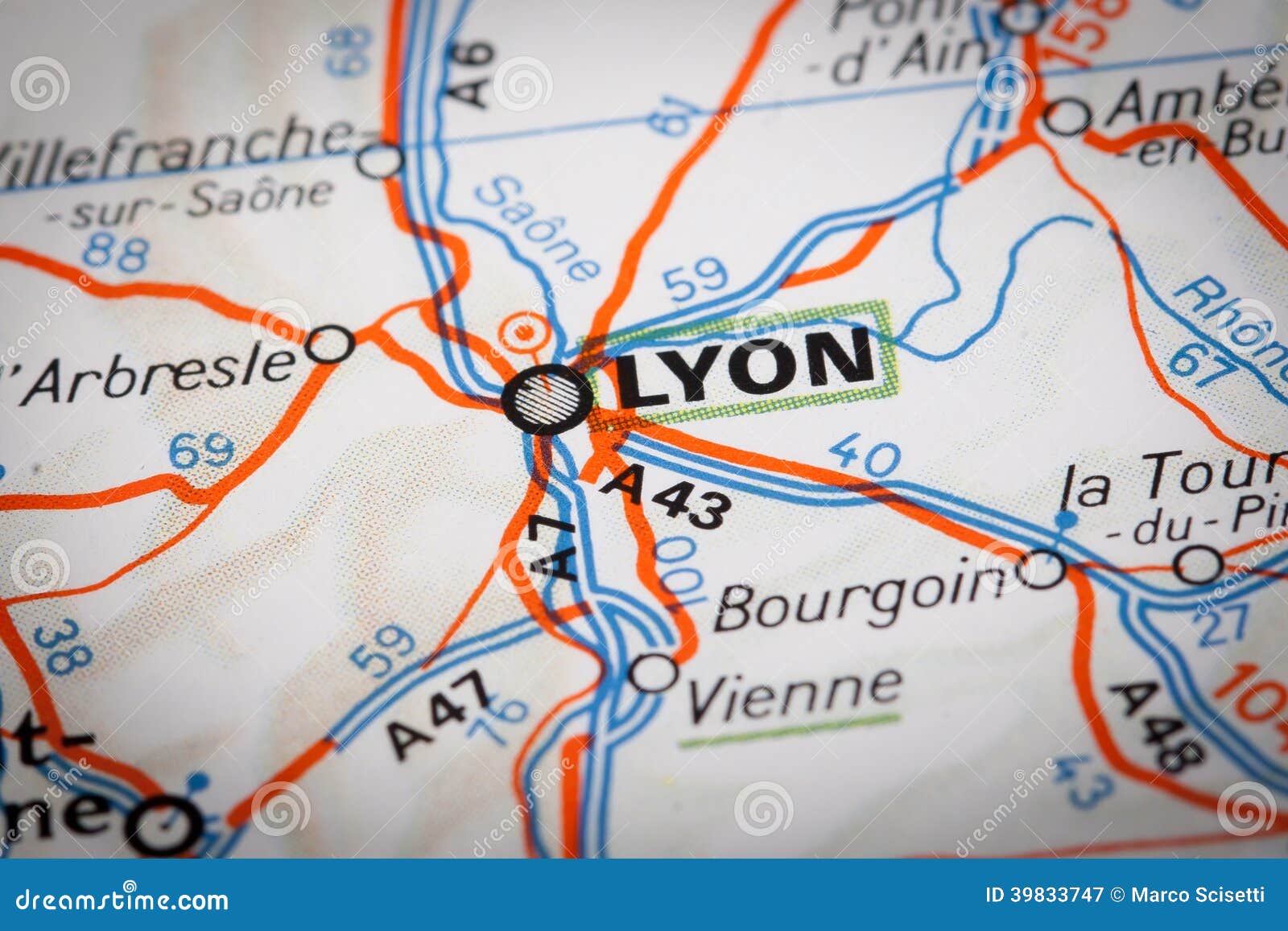 Lyon stock image. Image of highway, focus, road, backgrounds - 39833747