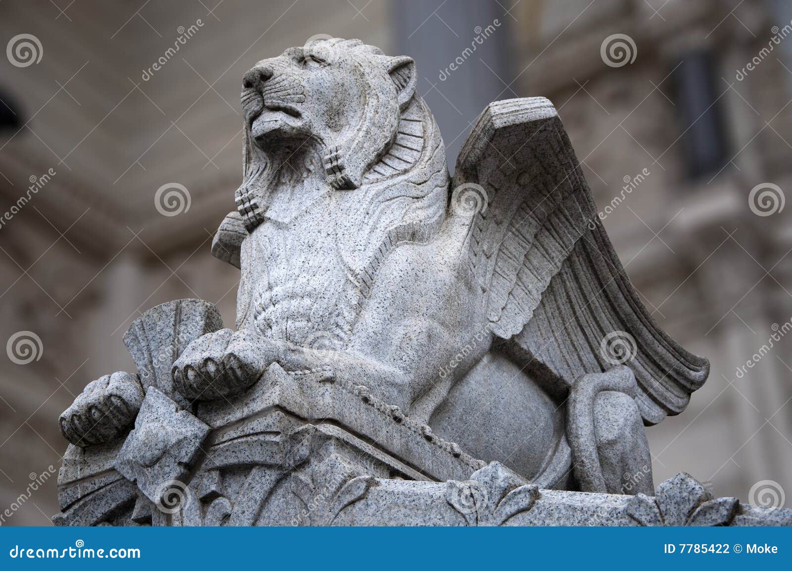 Lyon City Symbol stock photo. Image of statue, mythological - 7785422
