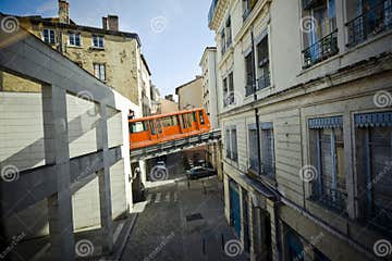 Lyon funicular stock image. Image of public, europe, urban - 5533749